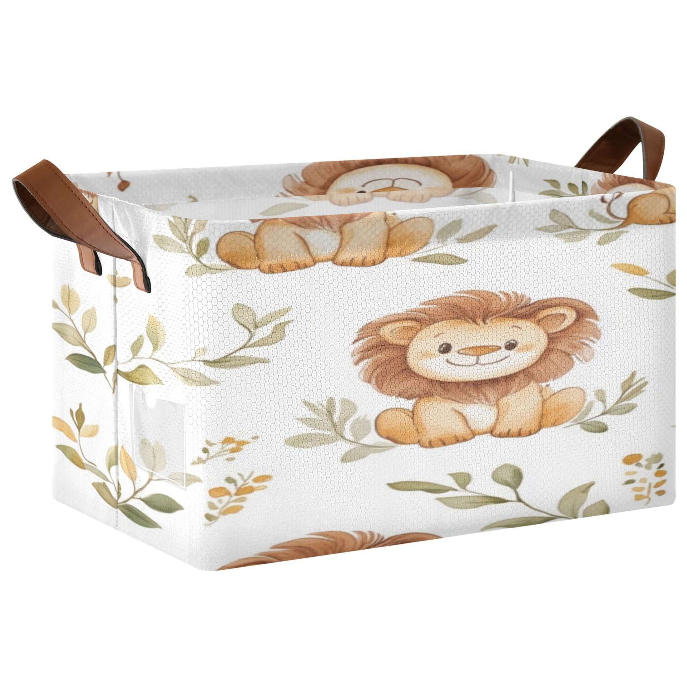 Folding Iron Frame Storage Basket 16.9*11.4*10Inch X2 Storage Basket ...