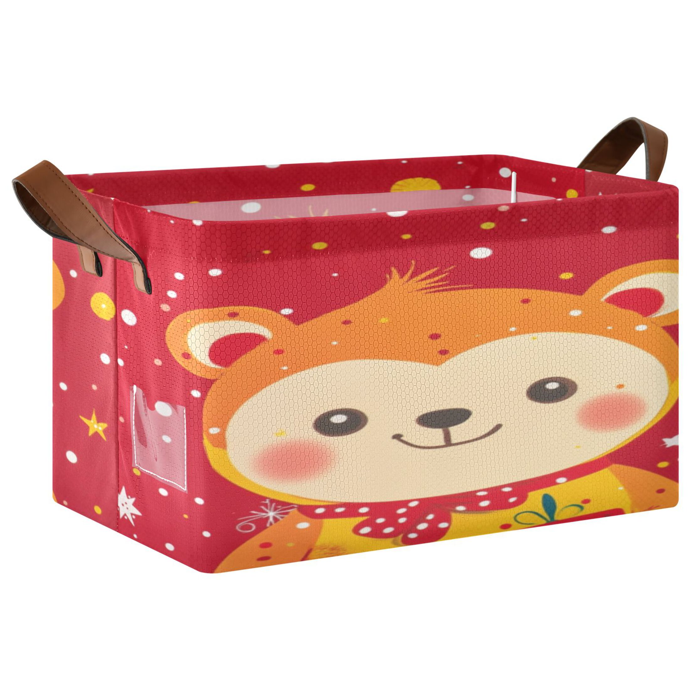 Folding Iron Frame Storage Basket 16.9*11.4*10Inch X2 Storage Basket ...