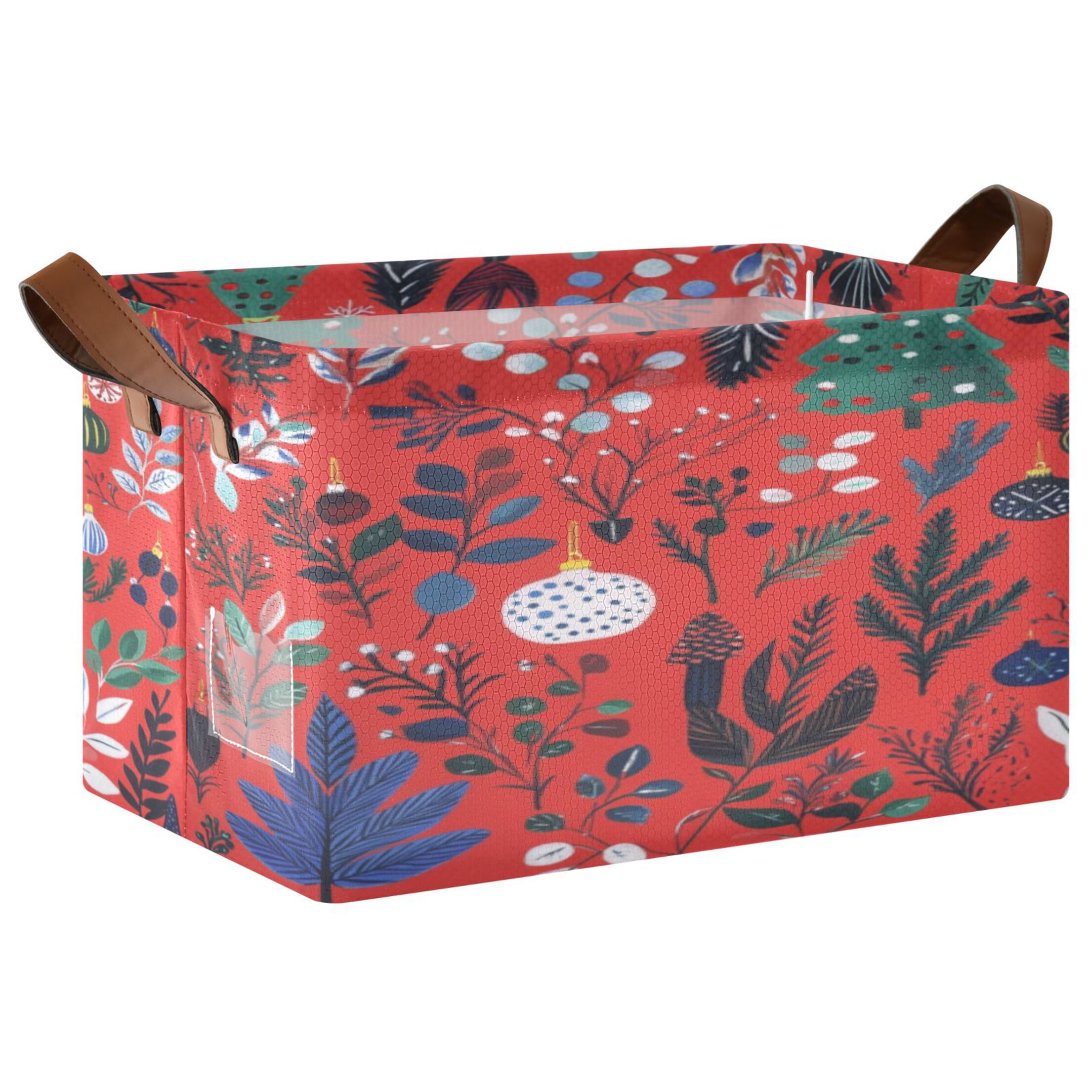 Folding Iron Frame Storage Basket 16.9*11.4*10Inch X2 Storage Basket ...