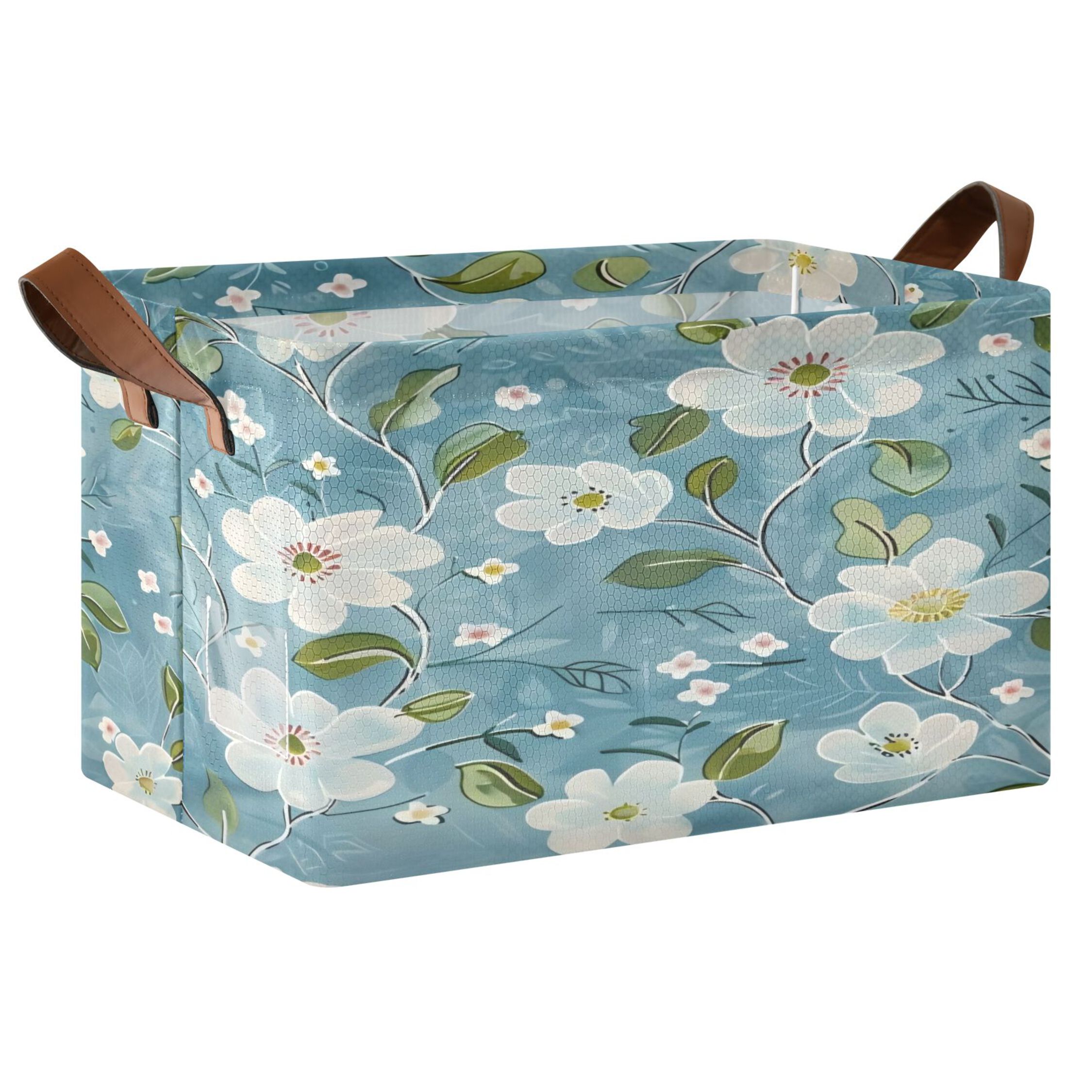 Folding Iron Frame Storage Basket 16.9*11.4*10Inch X2 Storage Basket ...