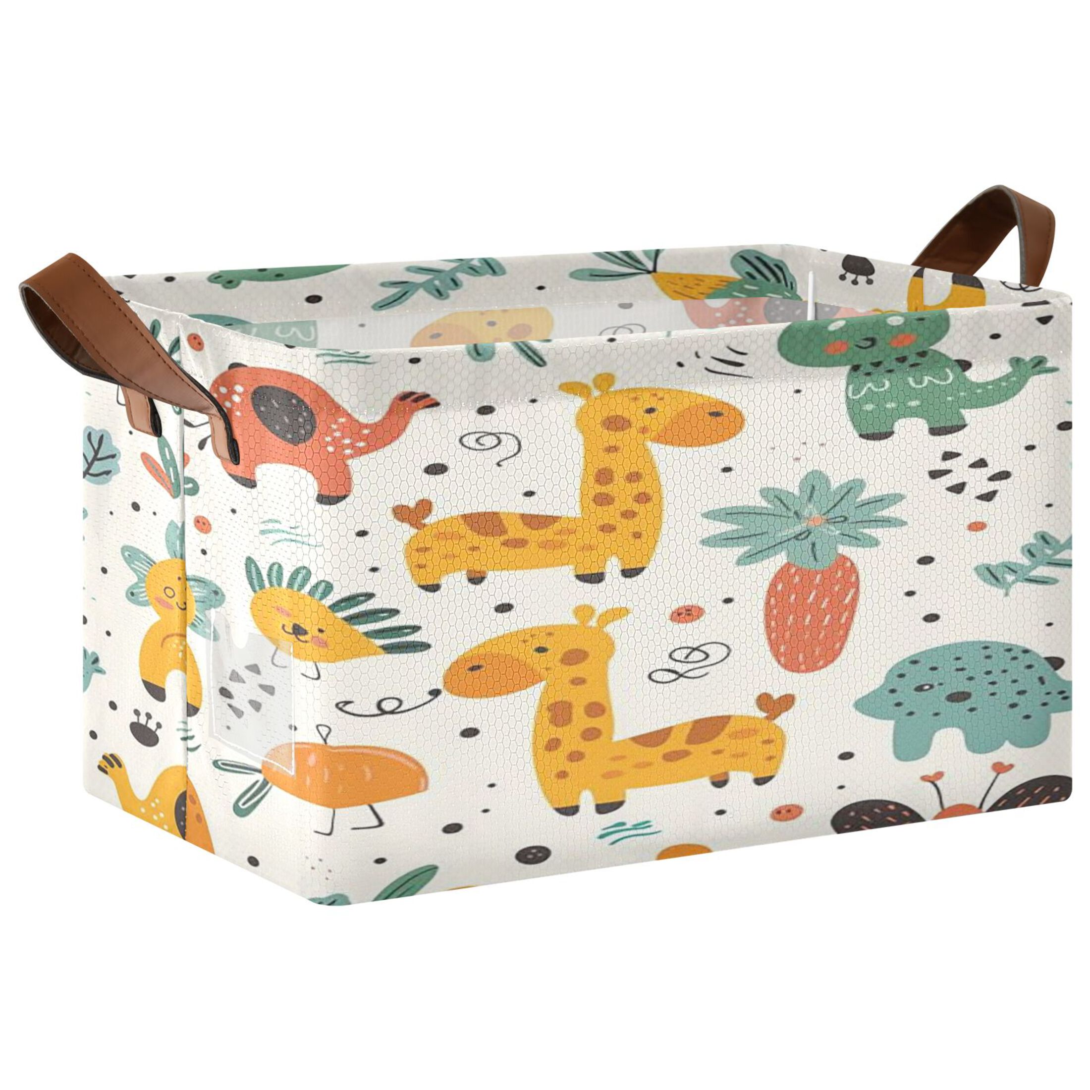 Folding Iron Frame Storage Basket 16.9*11.4*10Inch X2 Storage Basket ...