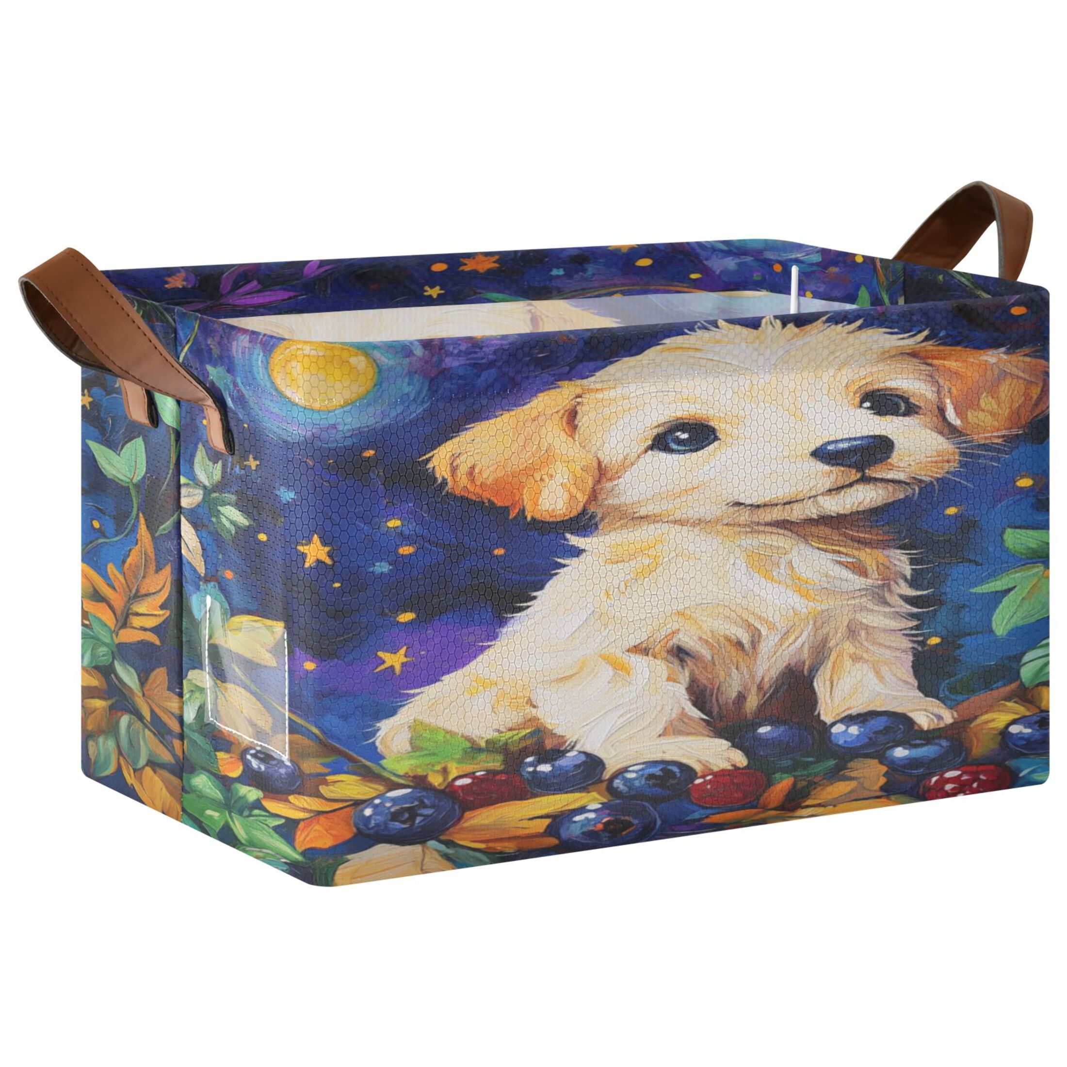 Folding Iron Frame Storage Basket 16.9*11.4*10Inch X2 Storage Basket ...