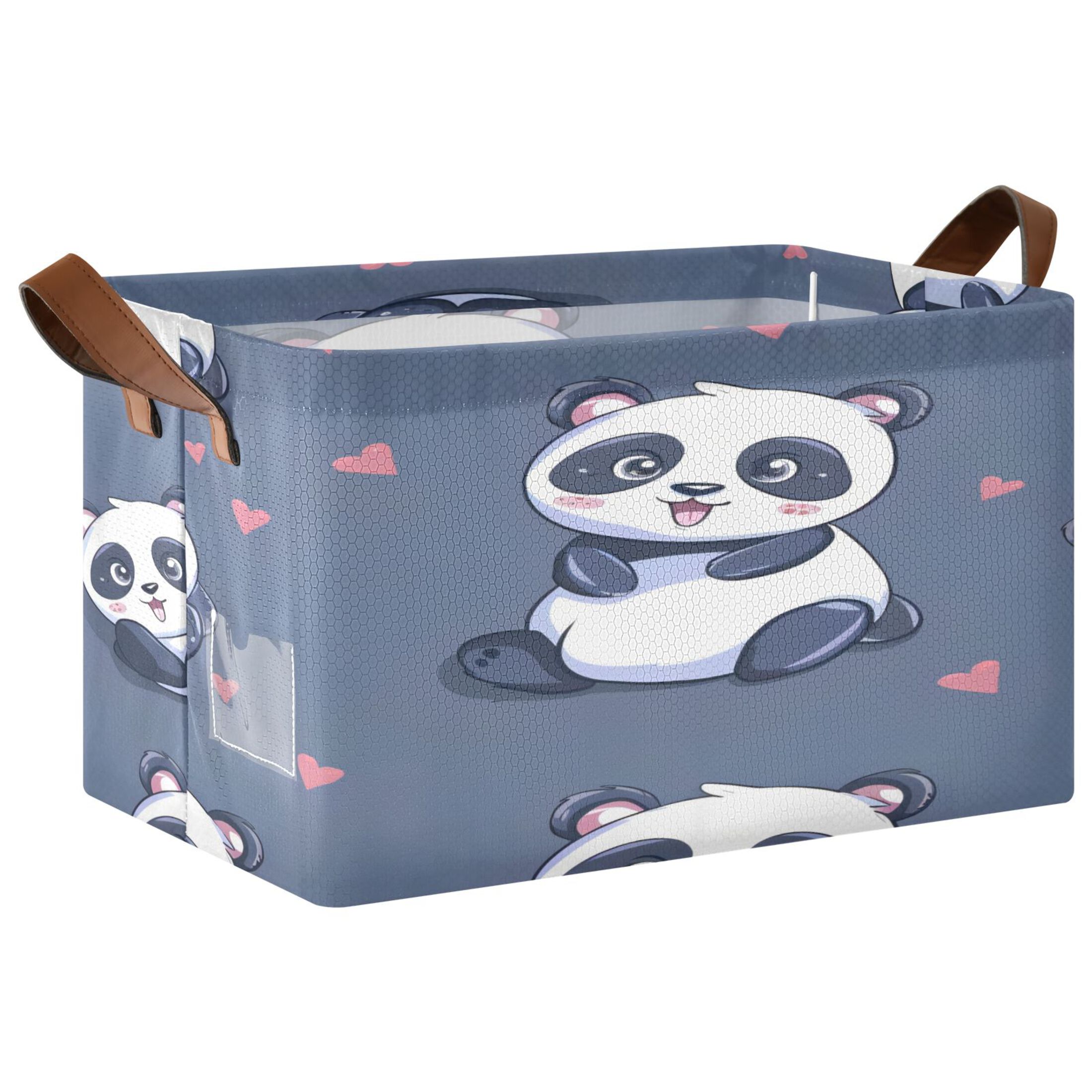 Folding Iron Frame Storage Basket 16.9*11.4*10Inch X2 Storage Basket ...