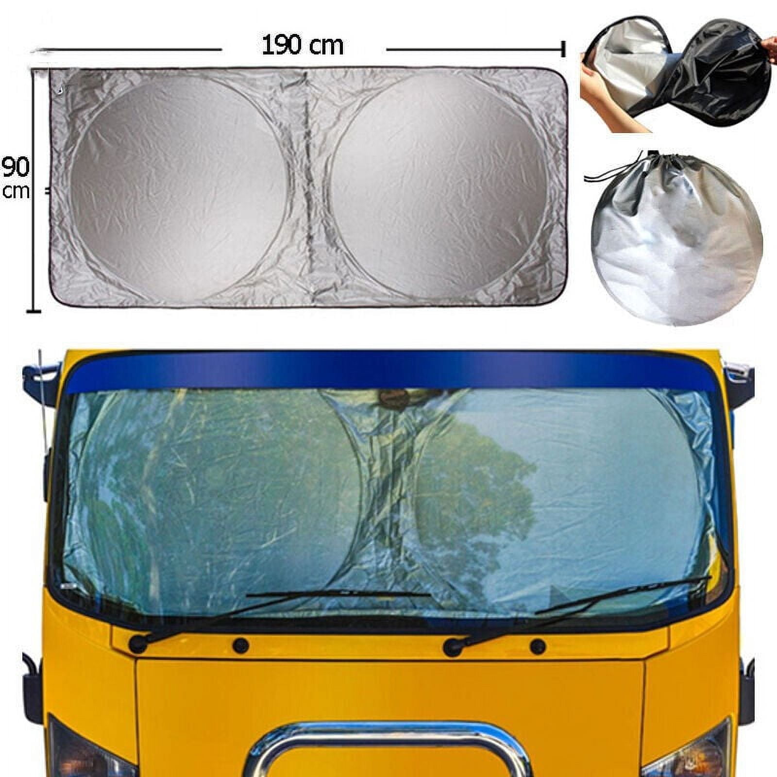 Folding Jumbo Extra Large Car Window Sun Shade Truck Van Visor ...