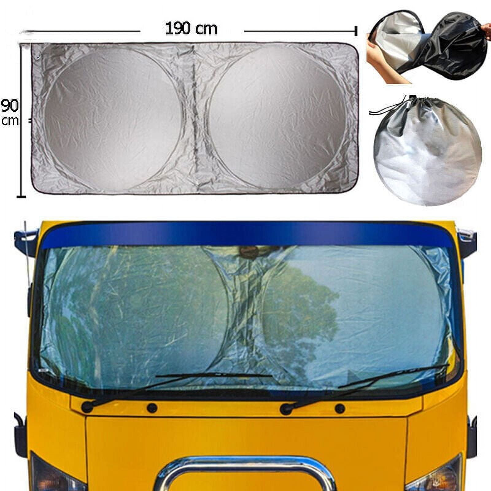 Folding Jumbo Extra Large Car Window Sun Shade Truck Van Visor ...