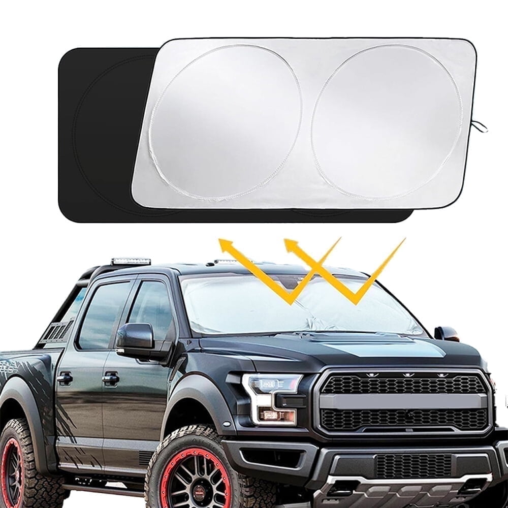 RoamRider Folding Jumbo Car Sun Shade, Extra Large Windshield Cover, UV ...