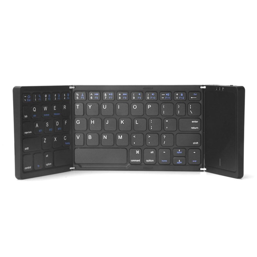 Folding Keyboard Tri,Folding Wireless Bluetooth Keyboard Touchpad- F7H4 ...