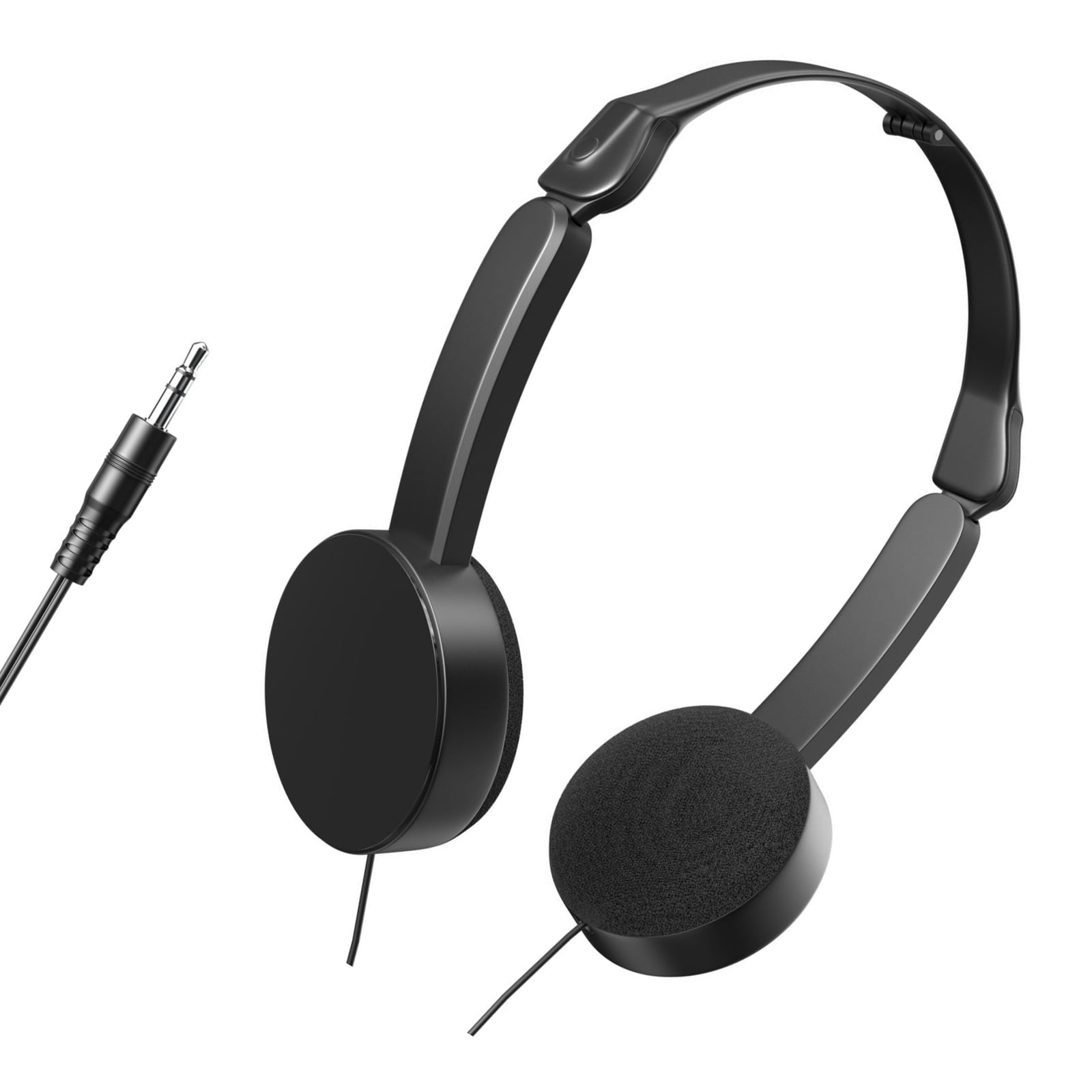 Folding Kids Headsets with 3.5mm Plug, Comfort Fit Over Ear Earphones ...