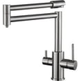 Folding Kitchen Faucet, Deck Mounted Rotating Telescopic Kitchen Sink ...