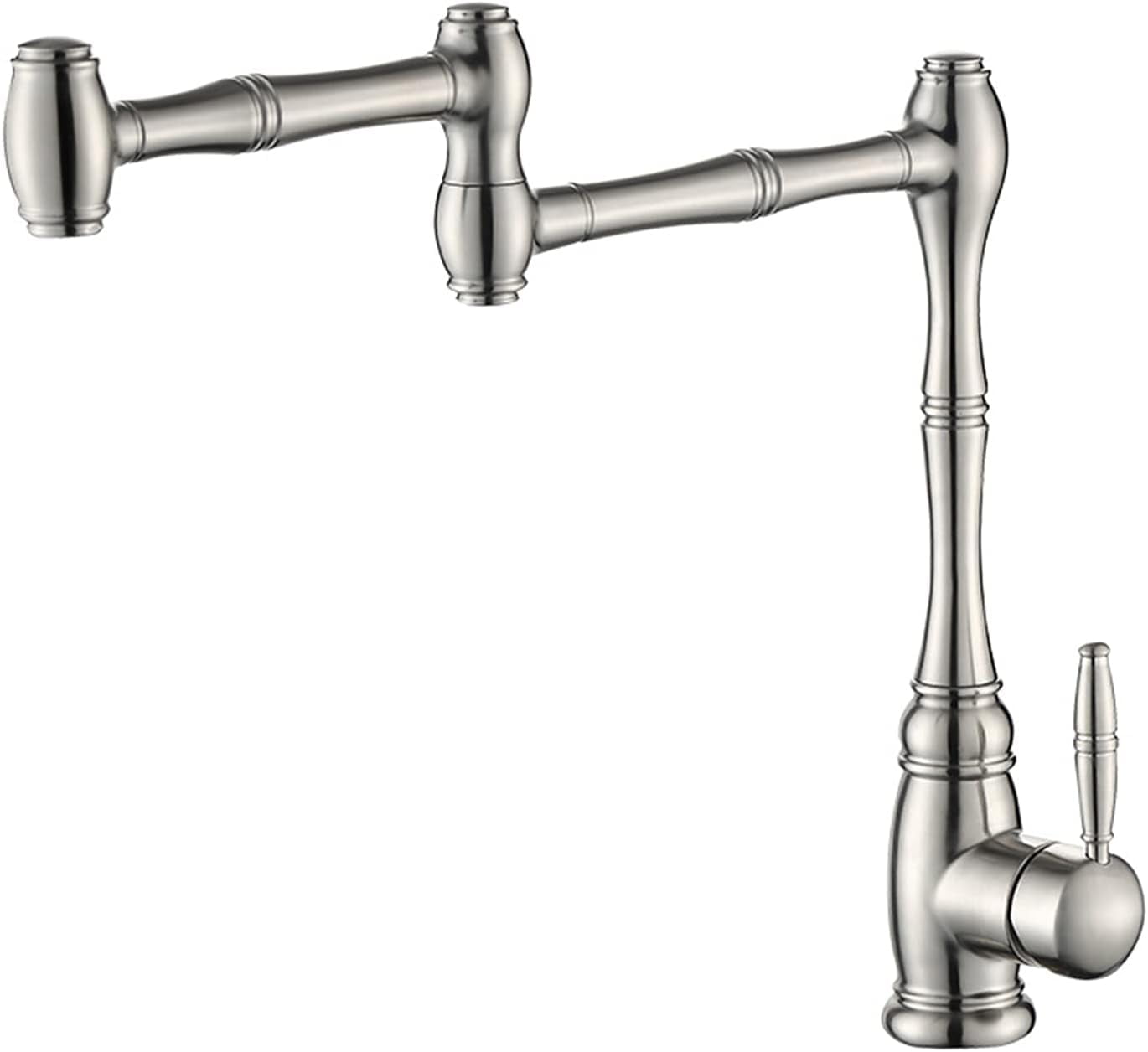 Folding Kitchen Faucet, Deck Mounted Stainless Steel Kitchen Sink ...