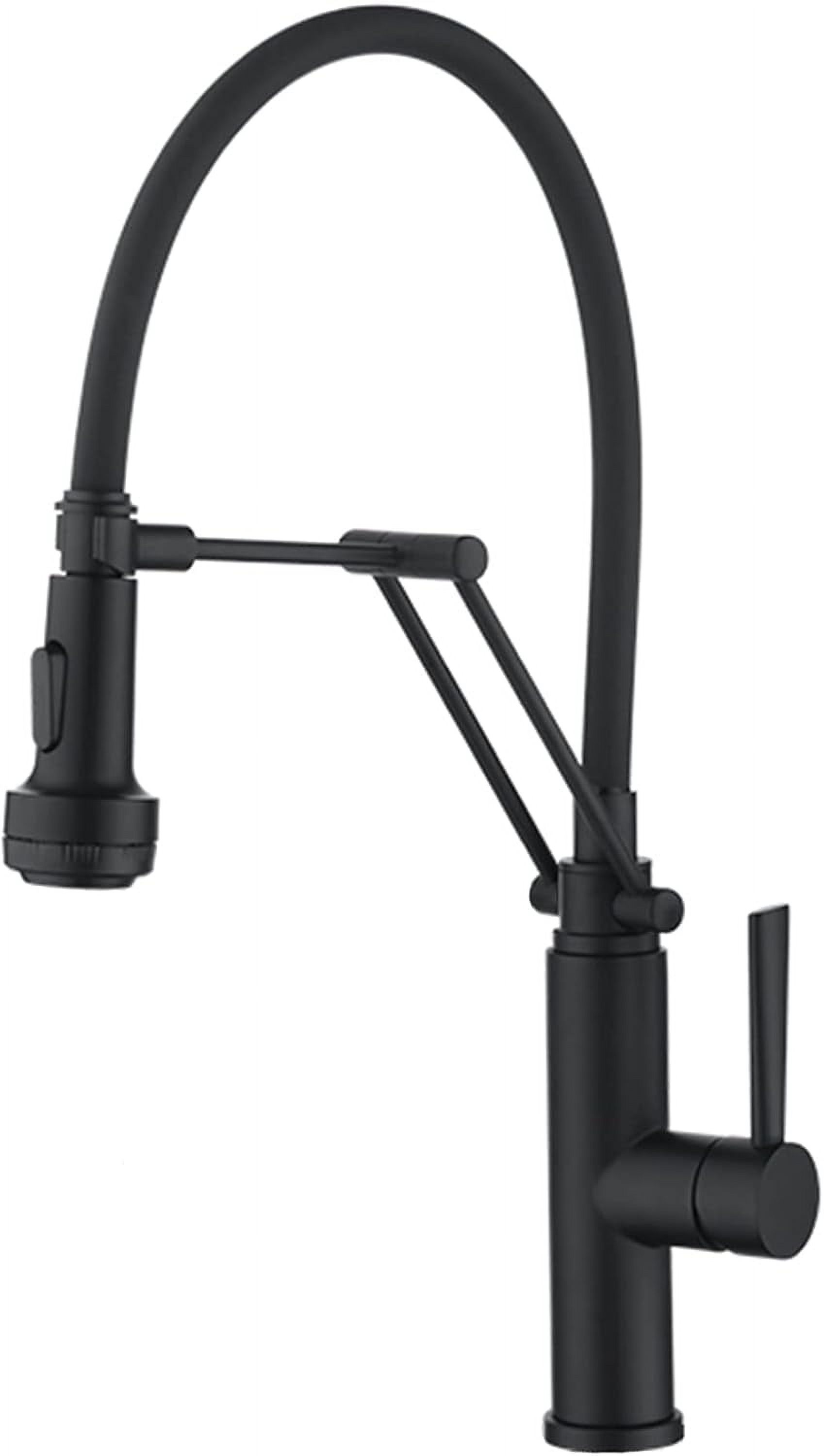 Folding Kitchen Faucet Pull Down Flexible Hose Kitchen Sink Faucet with ...