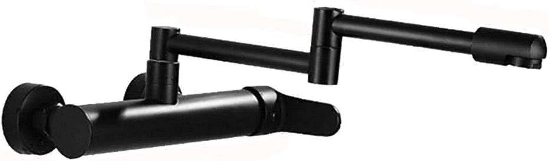 Folding Kitchen Faucet with Single Cold Water Brass Wall Mounted Pot ...
