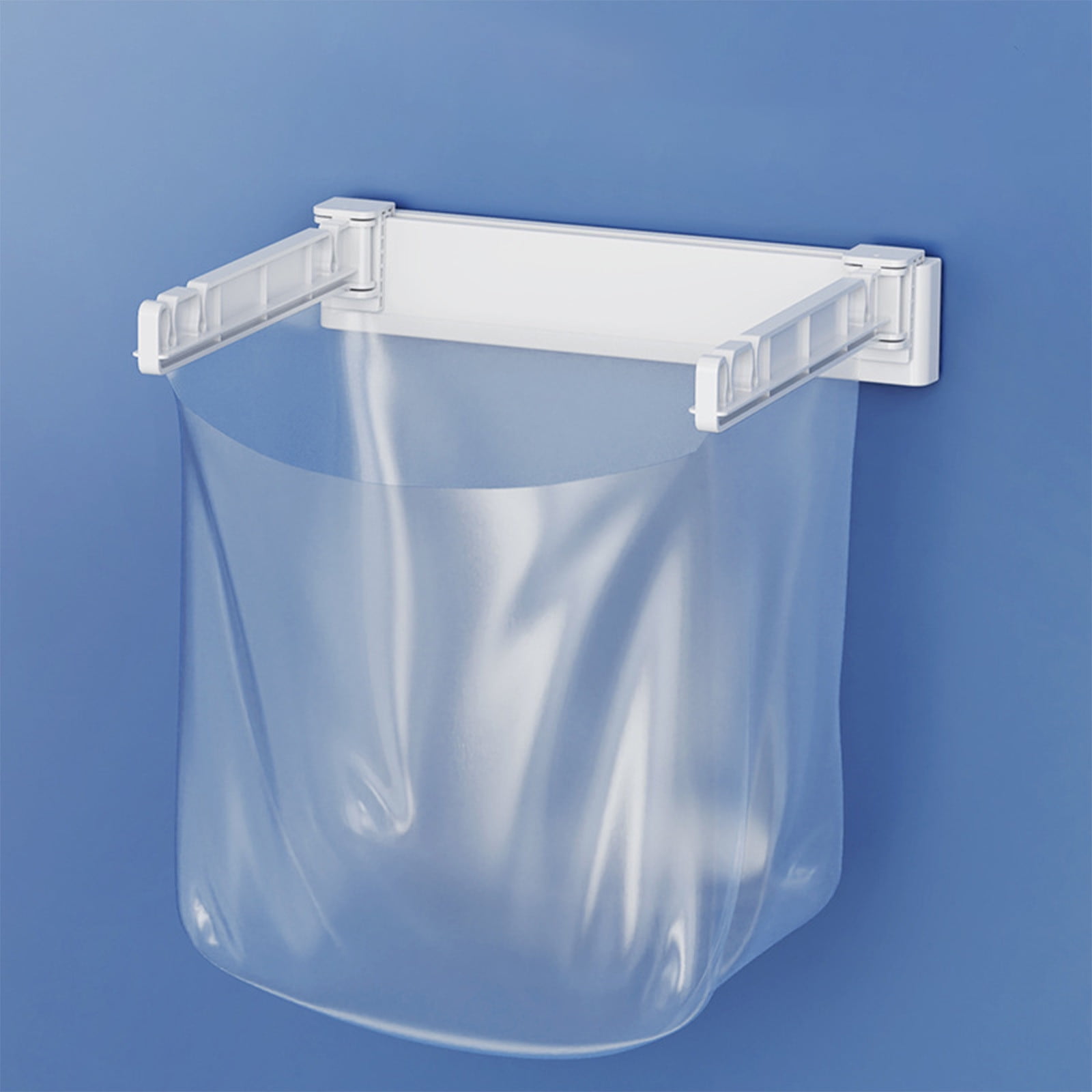 Folding Kitchen Garbage Bag Holder | Wall Mounted Storage Bracket for ...