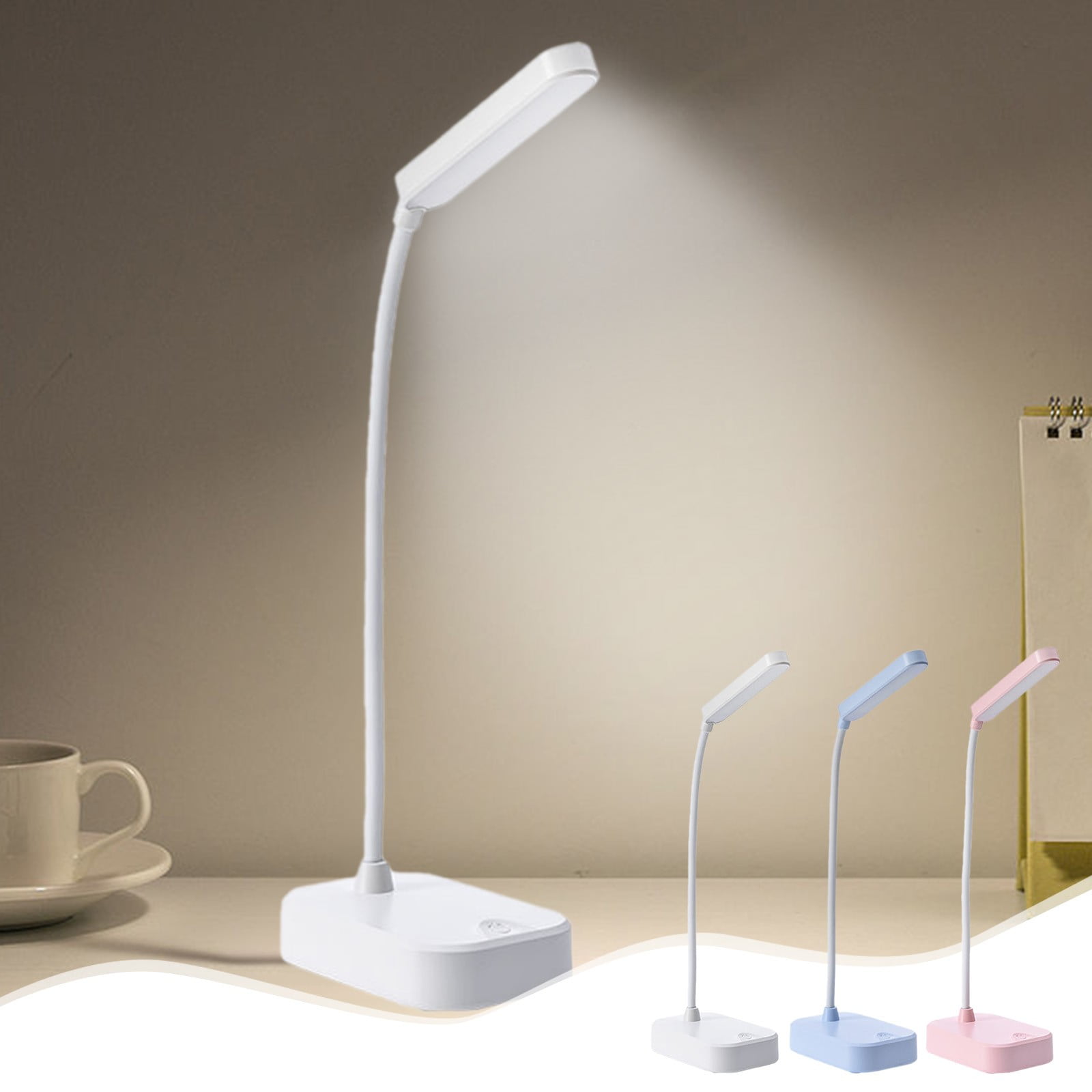 Folding LED Desk Lamp | Portable Rechargeable USB Light | Adjustable ...