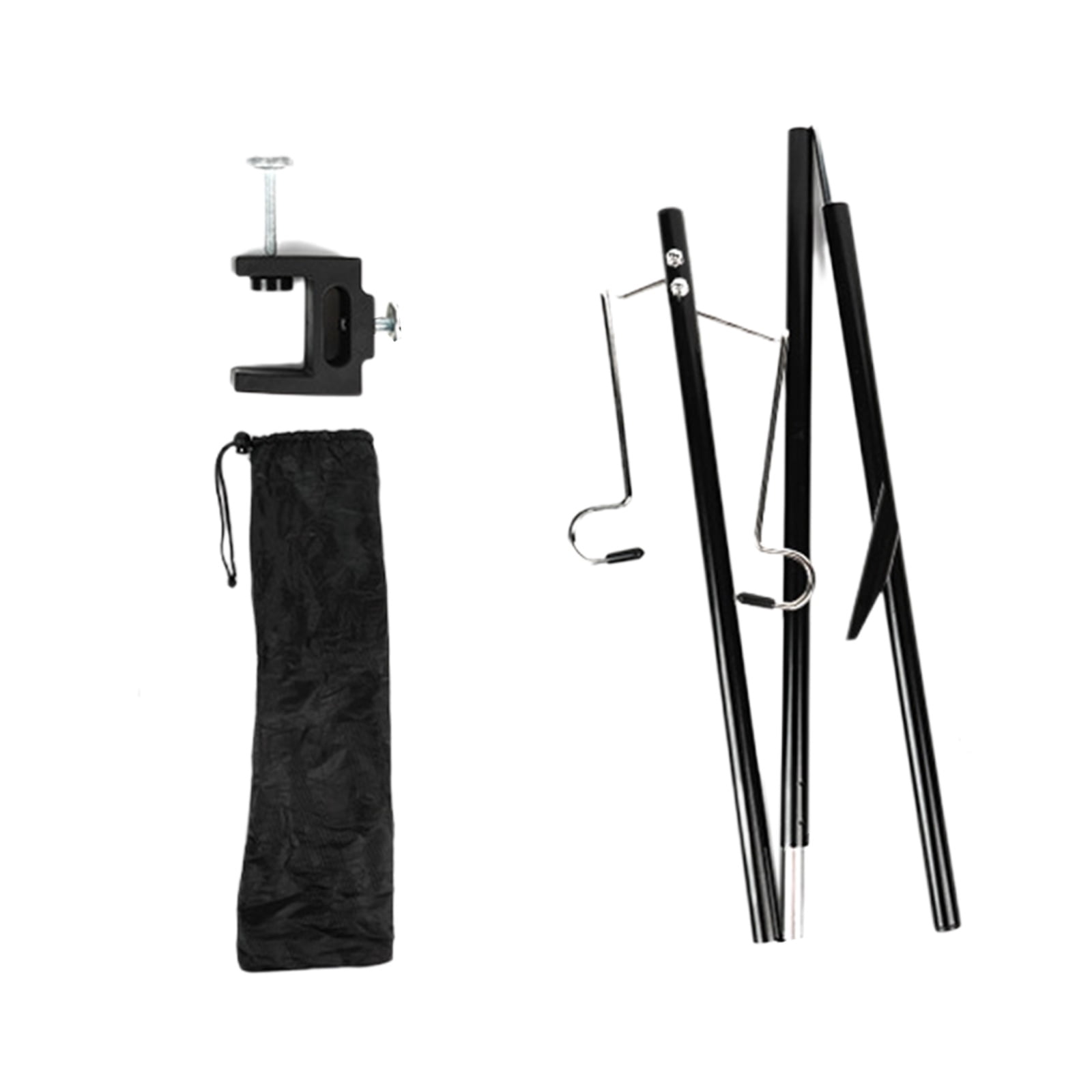Folding Lamp Stand Outdoor Table Lamp Hanger Rack Portable Desktop ...