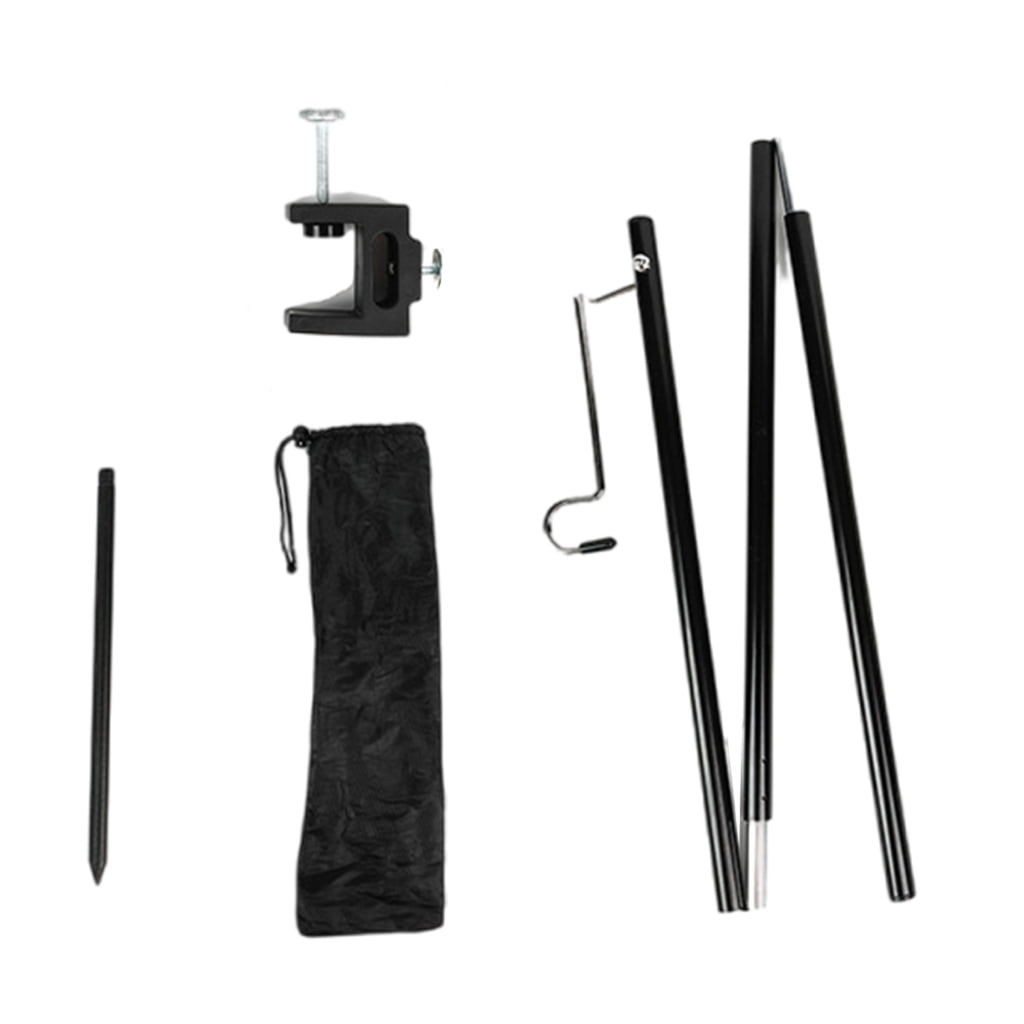 Folding Lamp Stand Portable Outdoor Table Light Hanger Rack for Picnics ...