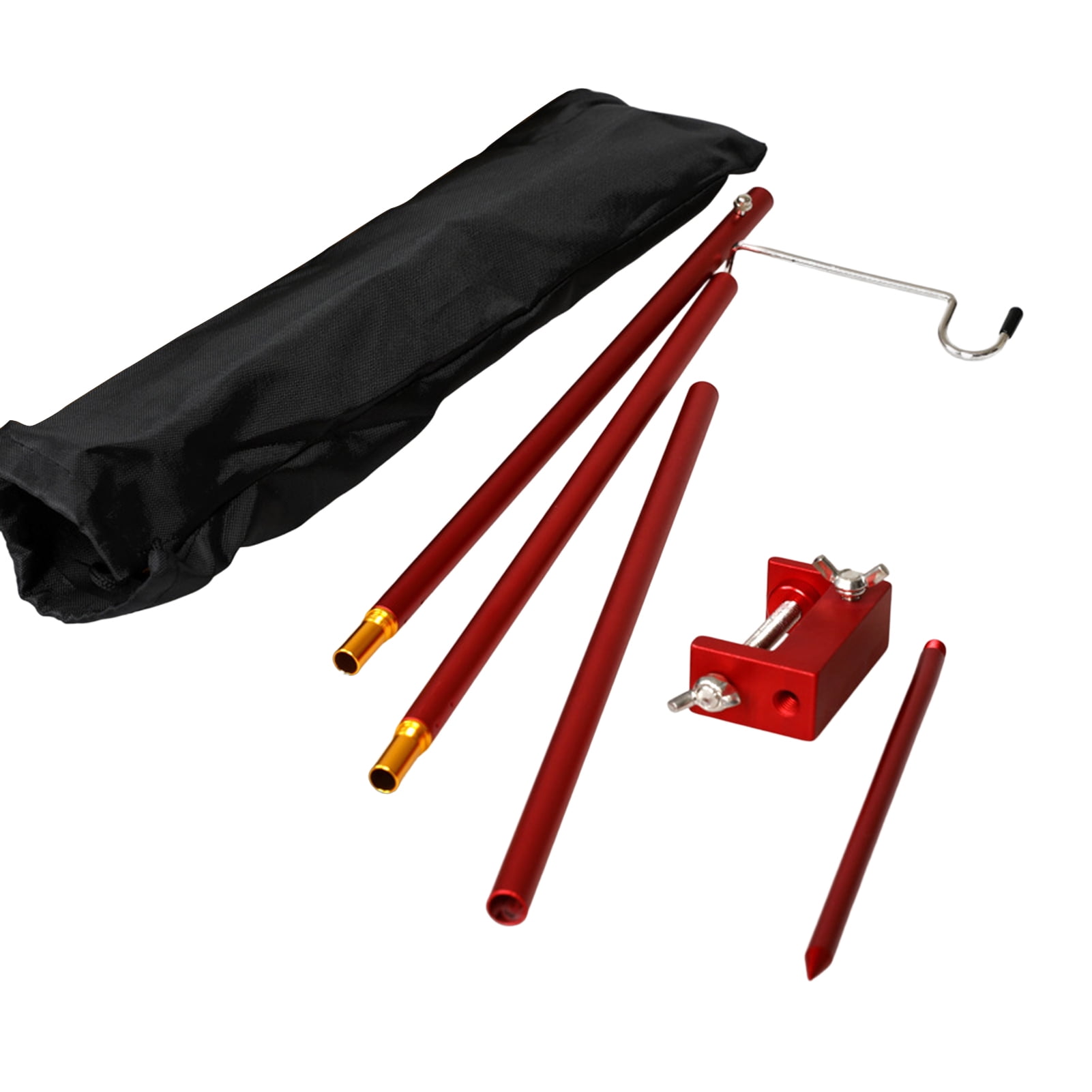 Folding Lantern Stand Pole Portable Lamp Stand Hook Collapasible Light ...