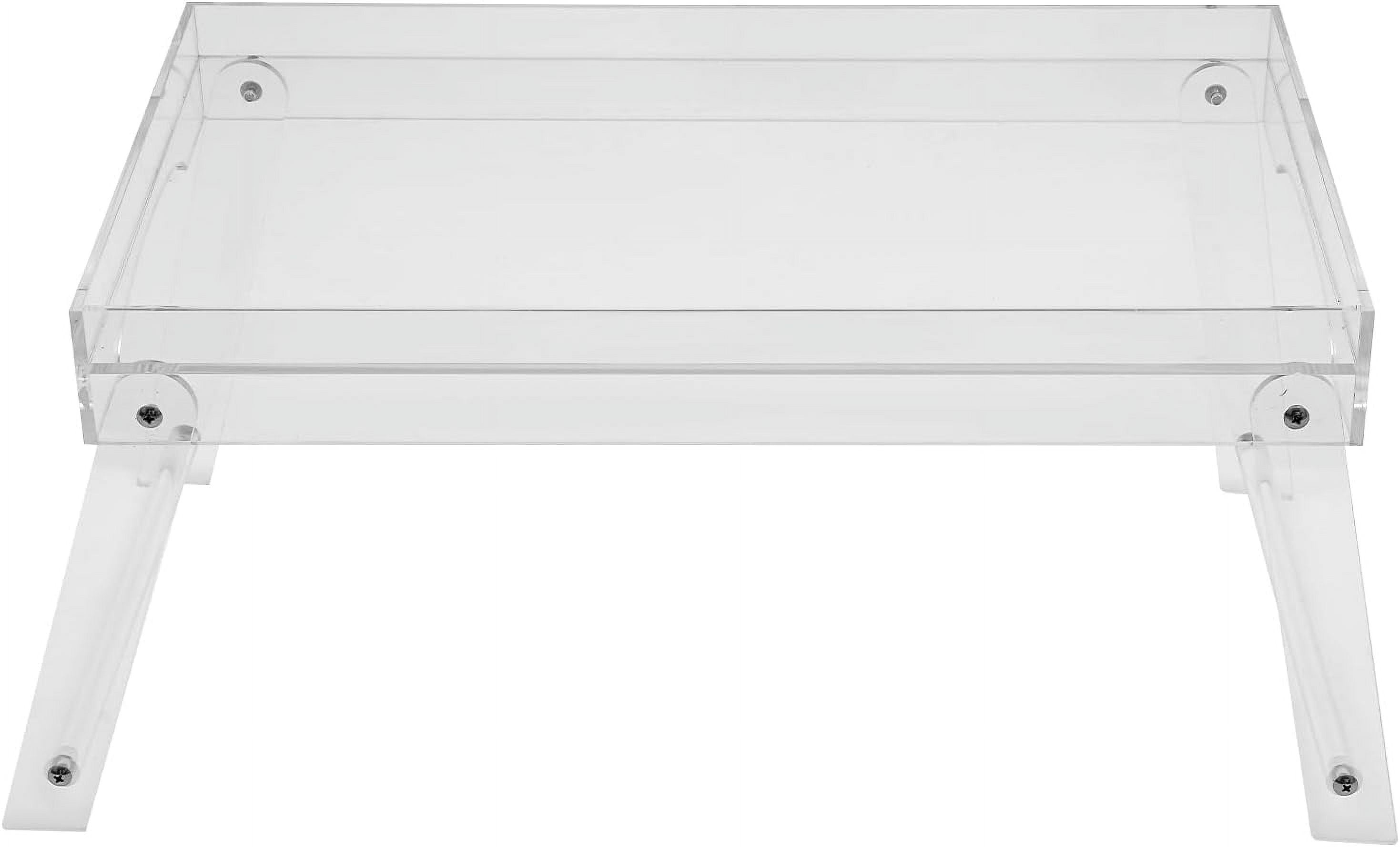 Folding Lap Desk Lap Table, Acrylic Bed Table Tray, Serving Tray ...