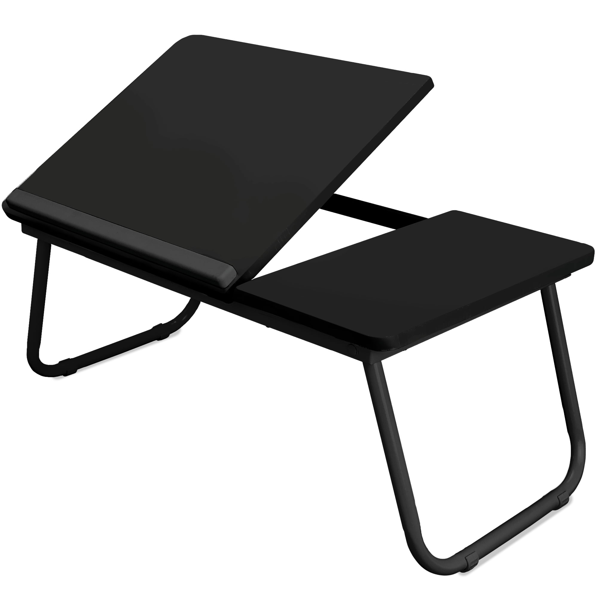 Folding Laptop Lap Desk - Wooden Work Table and Stand for Couch, Bed ...