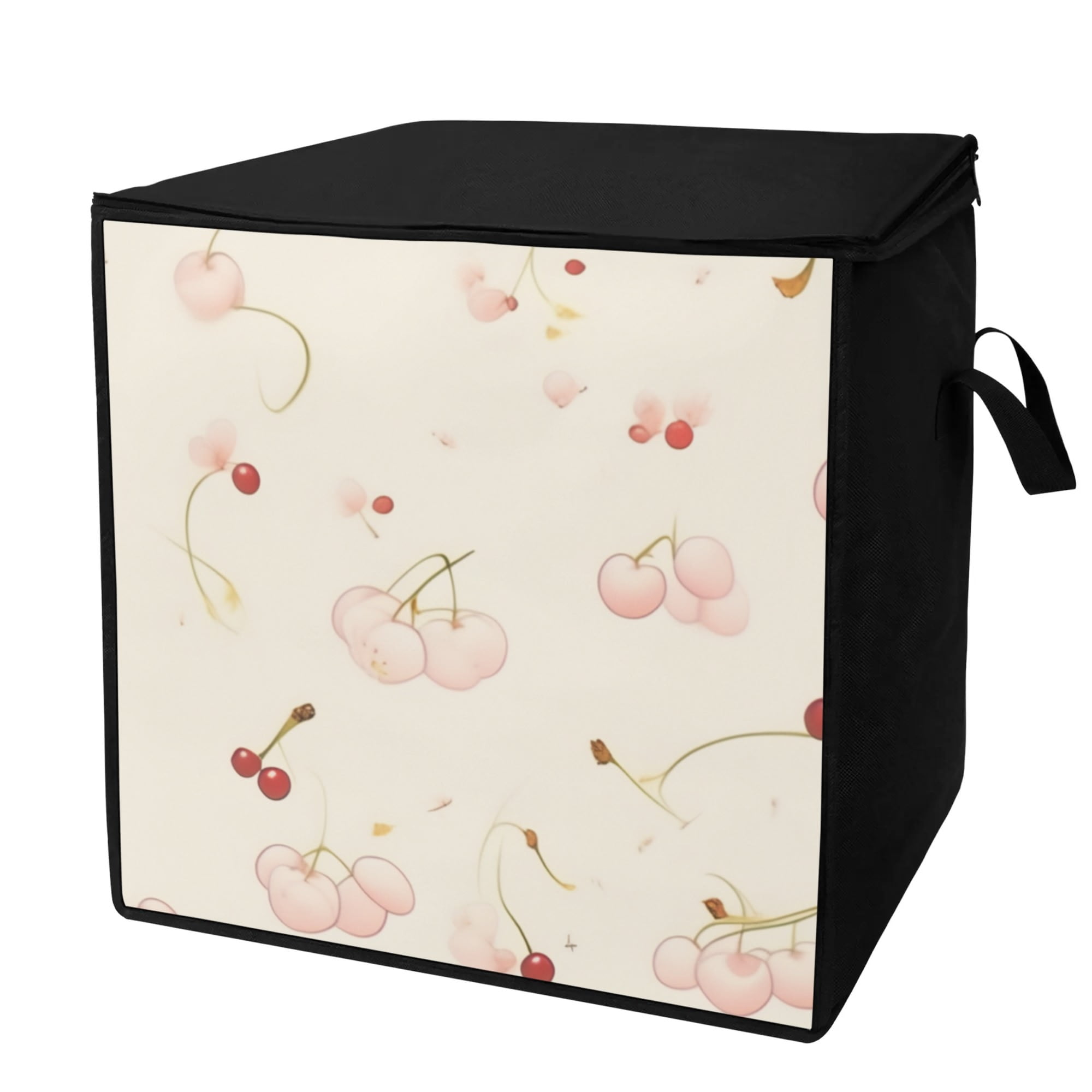Folding Large Storage Bag Cherry Patterns Storage Box Dustproof Waterproof Durable Storage ...