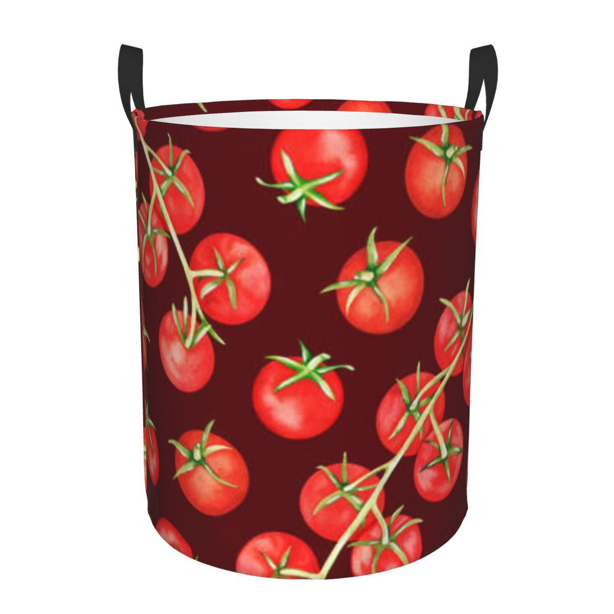 Folding Laundry Basket Cherry Tomatoes Dirty Clothes Storage Bucket ...