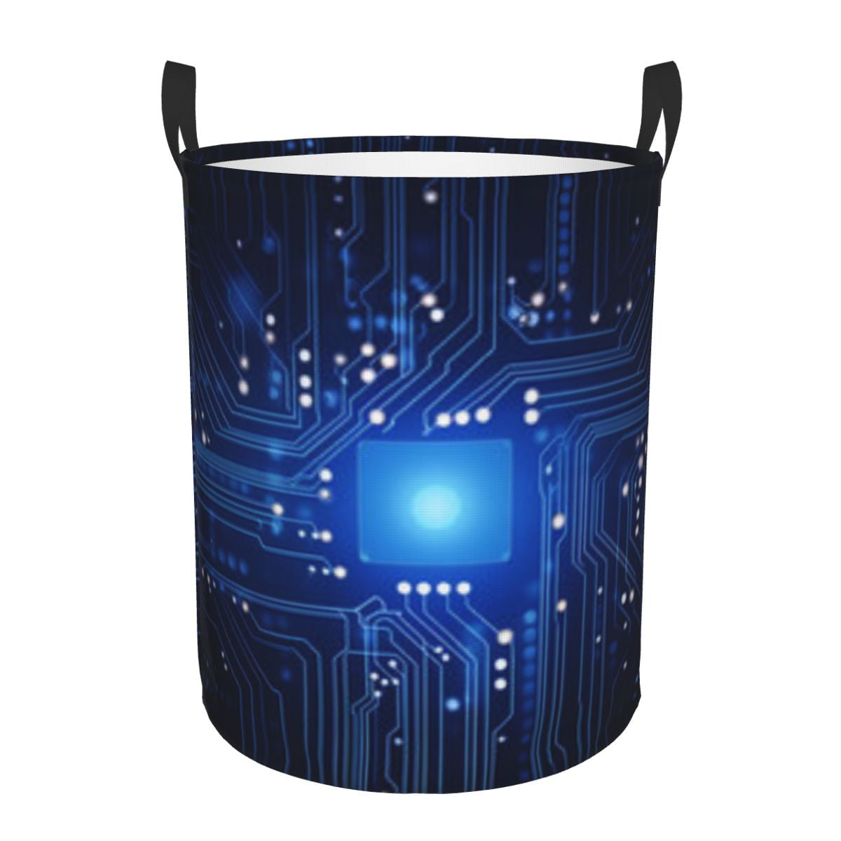 Folding Laundry Basket Circuit Board Texture Dirty Clothes Storage ...