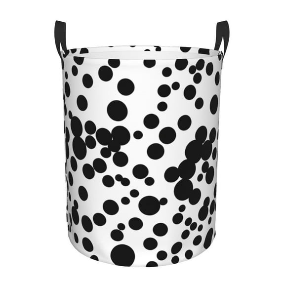 Folding Laundry Basket Dalmatians Polka Dot Dirty Clothes Storage ...