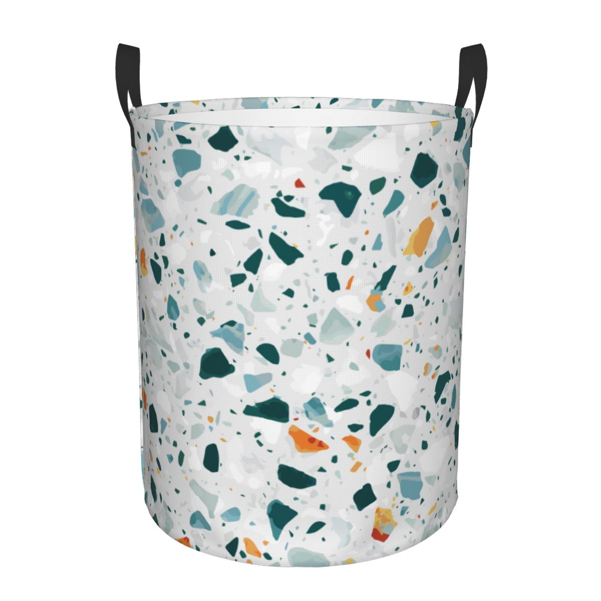 Folding Laundry Basket Terrazzo Classic Italian Venetian Print Dirty ...