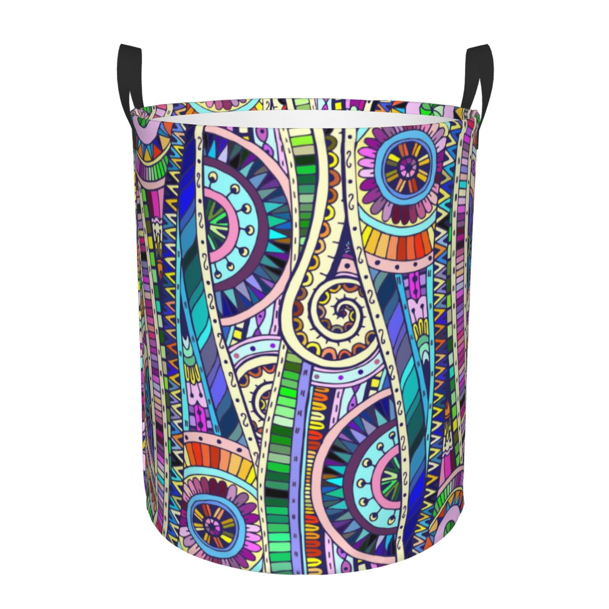 Folding Laundry Basket Tribal Ethnic Pattern Dirty Clothes Storage ...