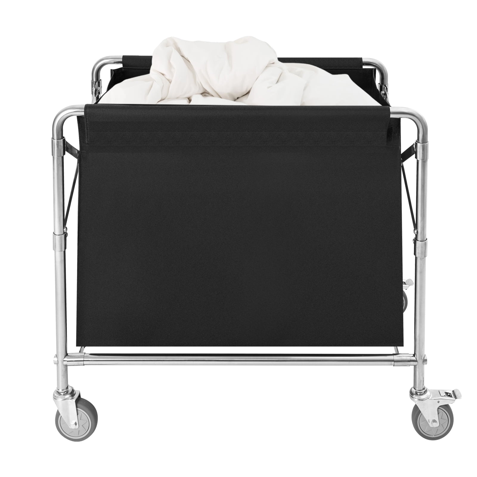 Folding Laundry Cart, Free Standing Rolling Laundry Cart, Commercial ...