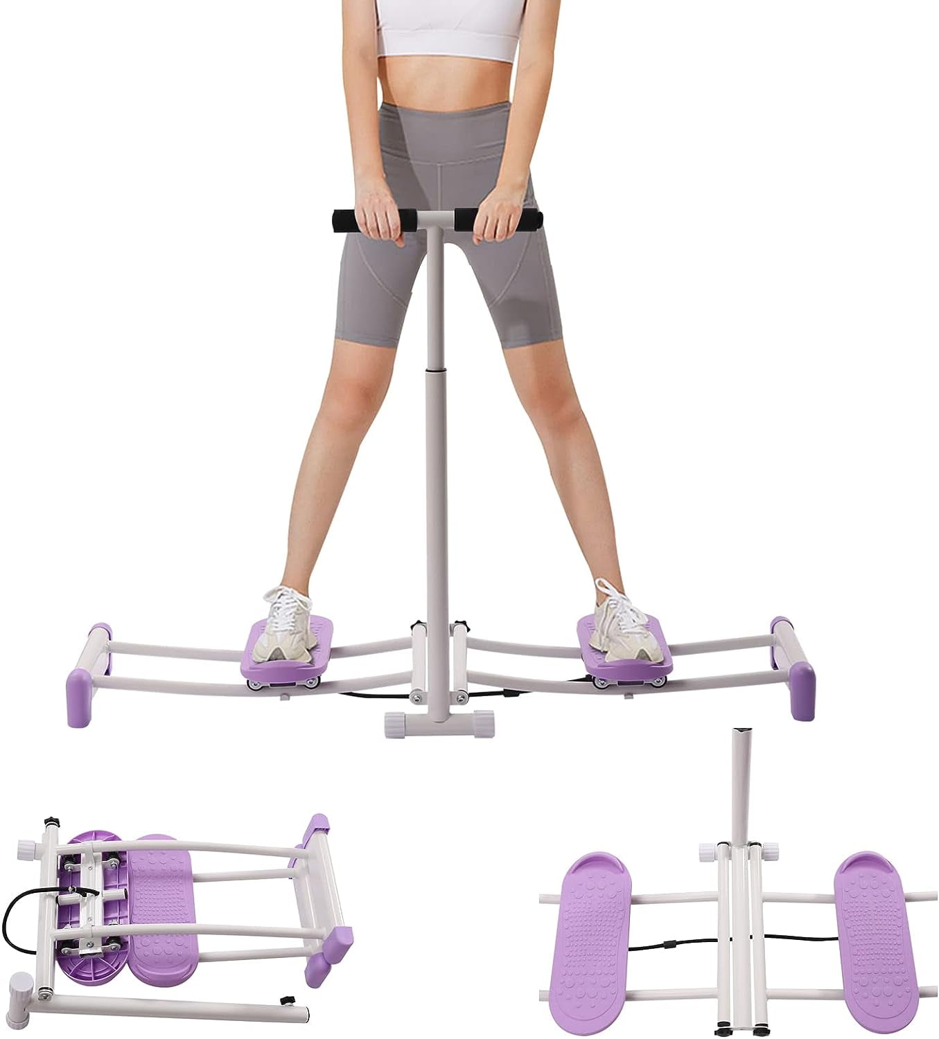 Pelvic Hip Trainer, Folding Leg Exercise Equipment, Inner Thigh Exerciser, Home Gym, Purple ...