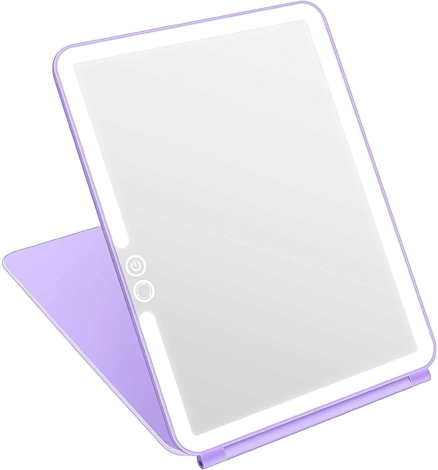 Folding Lighted Makeup Mirror with 72 LEDs 3 Colors Light Modes USB ...
