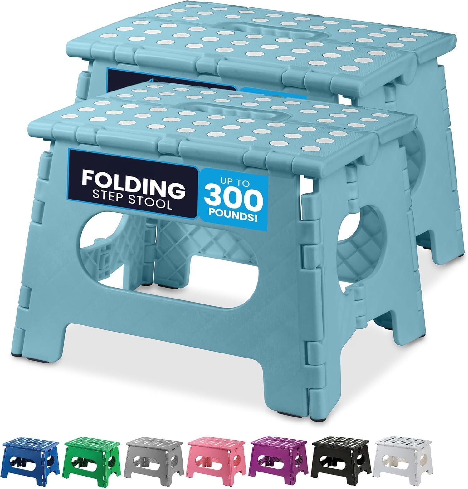 Folding Lightweight Step Stool - Sturdy to Support and Safe for - Opens ...