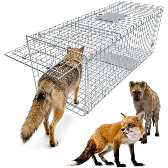 Folding Live Animal Trap, Humane Catch and Release Animal Trap, Heavy ...