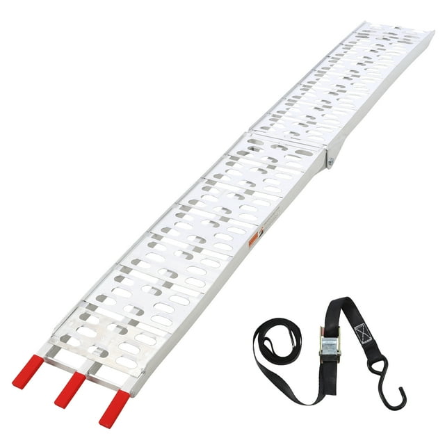 Folding Loading Ramp, 750 lbs Capacity, Aluminum Portable ATV UTV Ramp ...