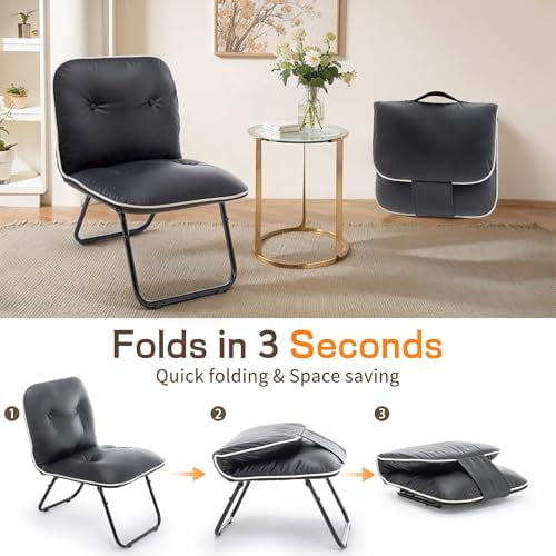 Folding Lounge Chair, Floor Chair and Foldable Chair 3-in-1, Reading ...