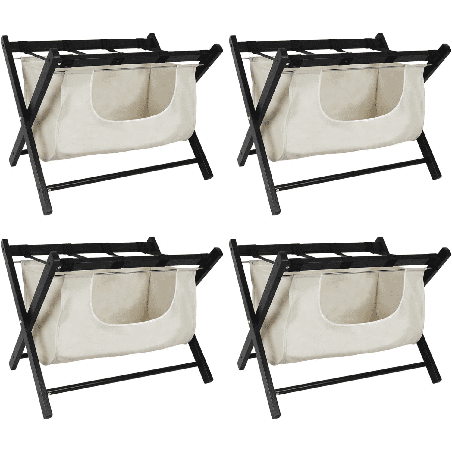 Folding Luggage Rack for Guest Bedroom with Heavy Duty Nylon Belts of ...