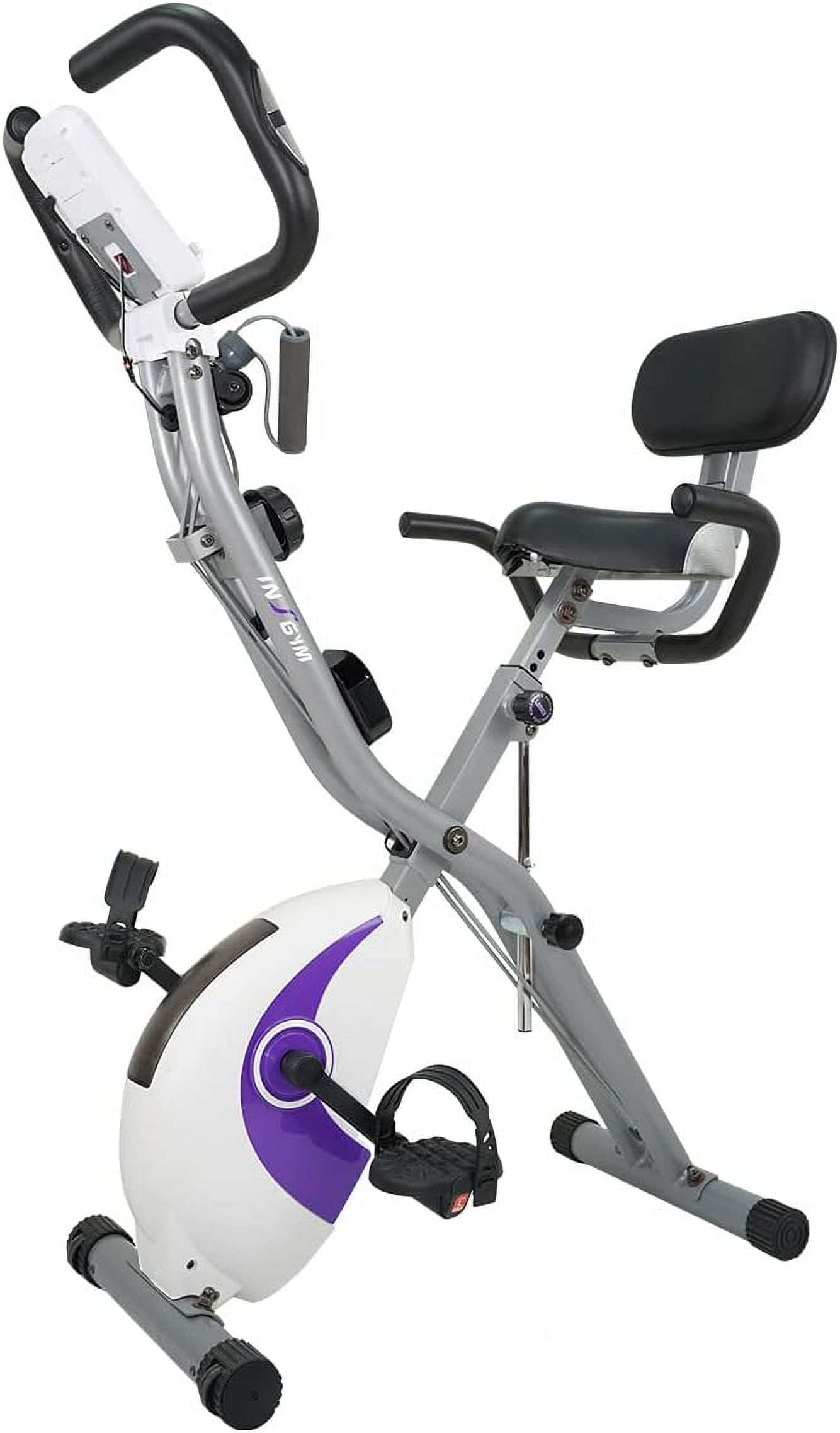 Folding Magnetic X-Bike for Home Gym, 8-Level Adjustable Resistance ...