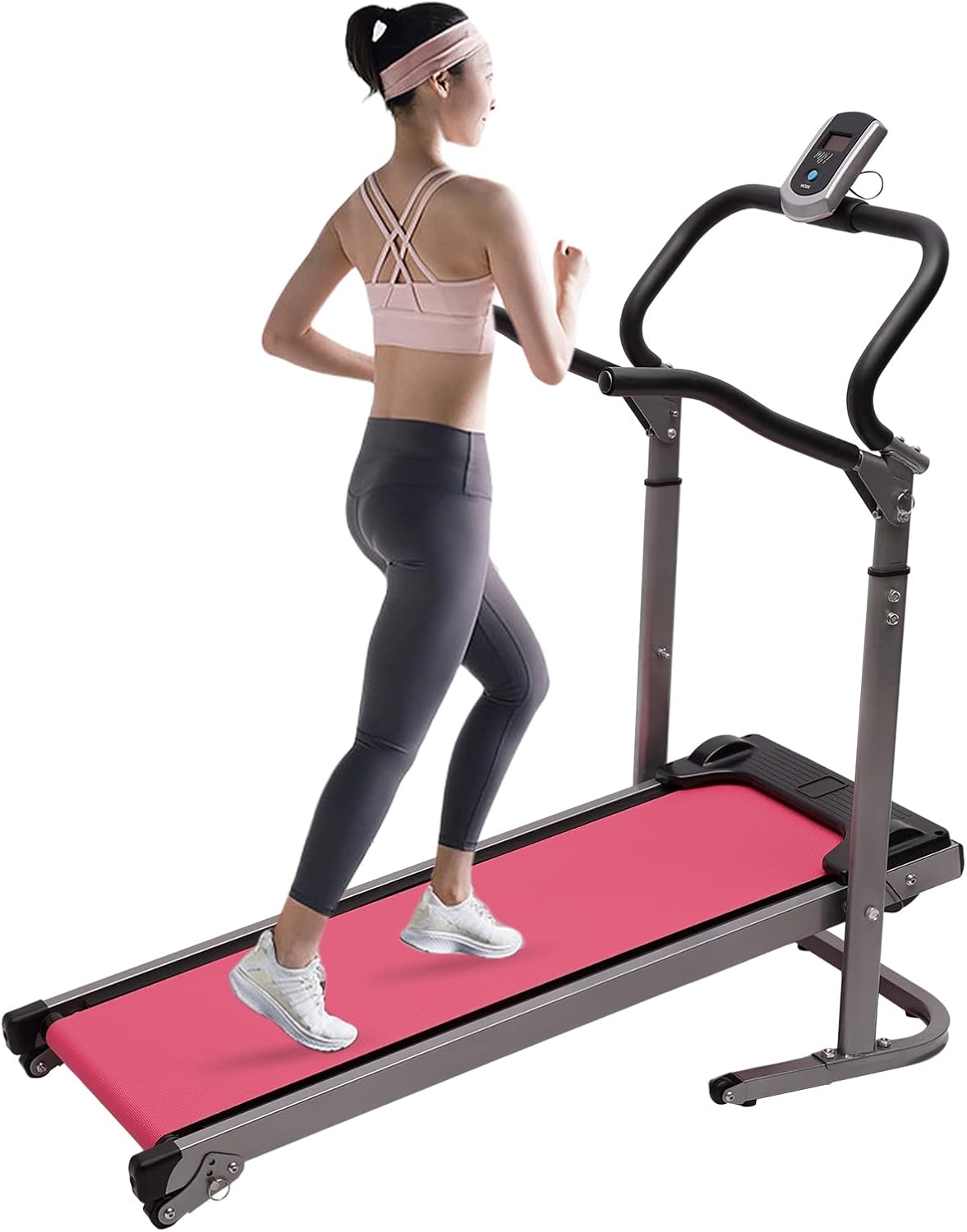 Folding Mechanical Walking Pad Compact Treadmill for Home, Running ...