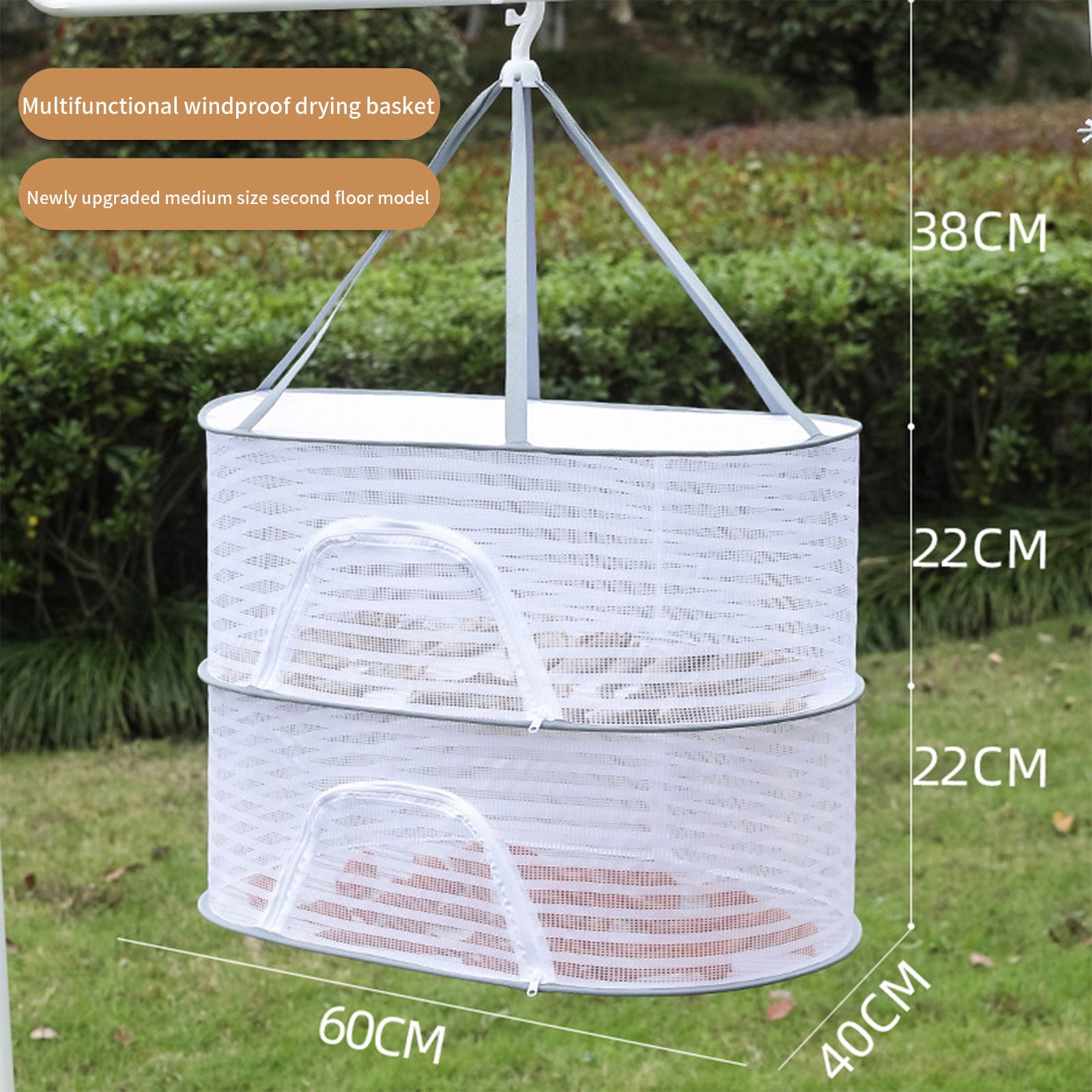 Folding Mesh Clothes Hanging Dryer, Sweater Drying Rack, Large Laundry ...