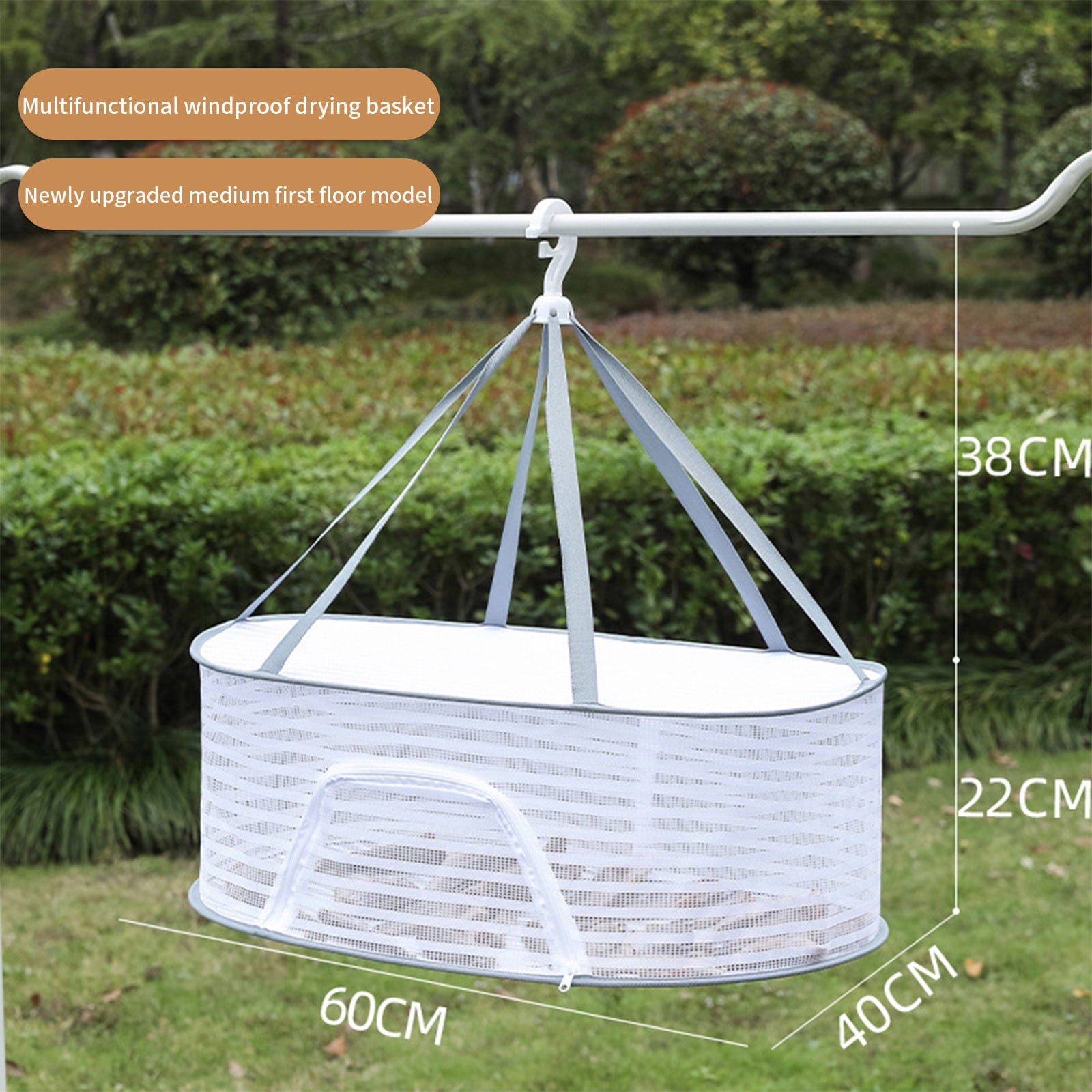 Folding Mesh Clothes Hanging Dryer, Sweater Drying Rack, Large Laundry ...