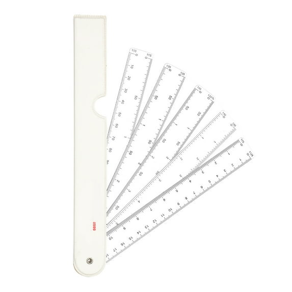 Folding Metric Scale Ruler Engineering Ruler Fan Shaped Scale Ruler for ...