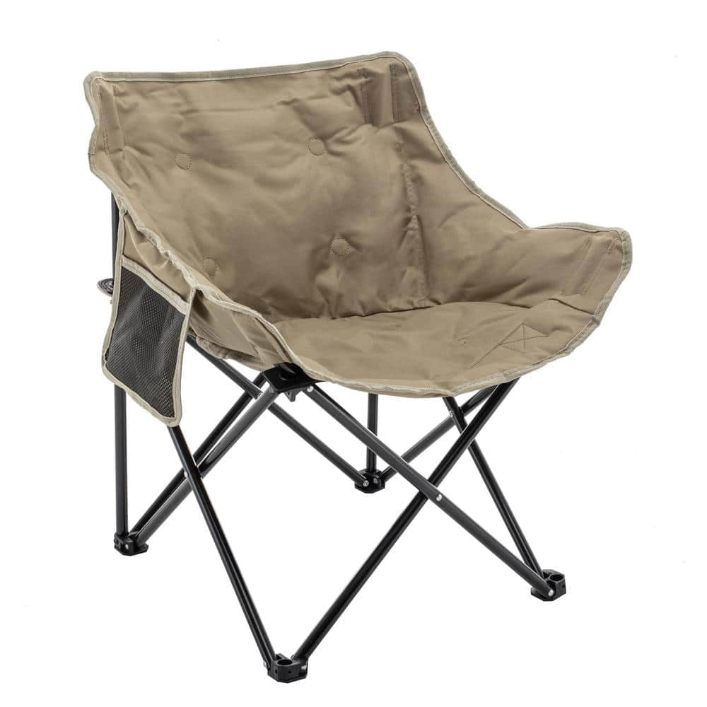 Folding Moon Camping Chair Heavy-Duty Saucer Chair With Carrying Bag ...