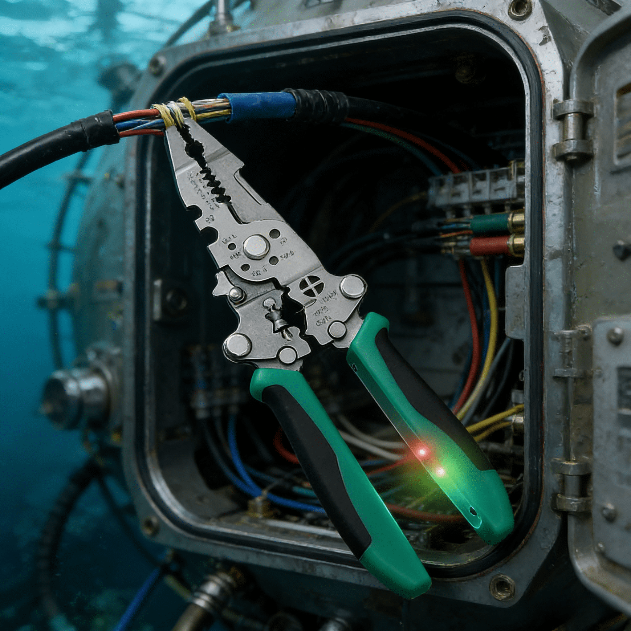 Folding Multi Function Electrical Wire Stripper with Test Light ...