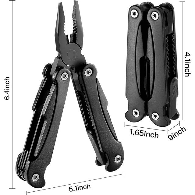 Folding Multi Tool Kit Stainless Steel 1 Multi-Purpose Pocket Multitool ...