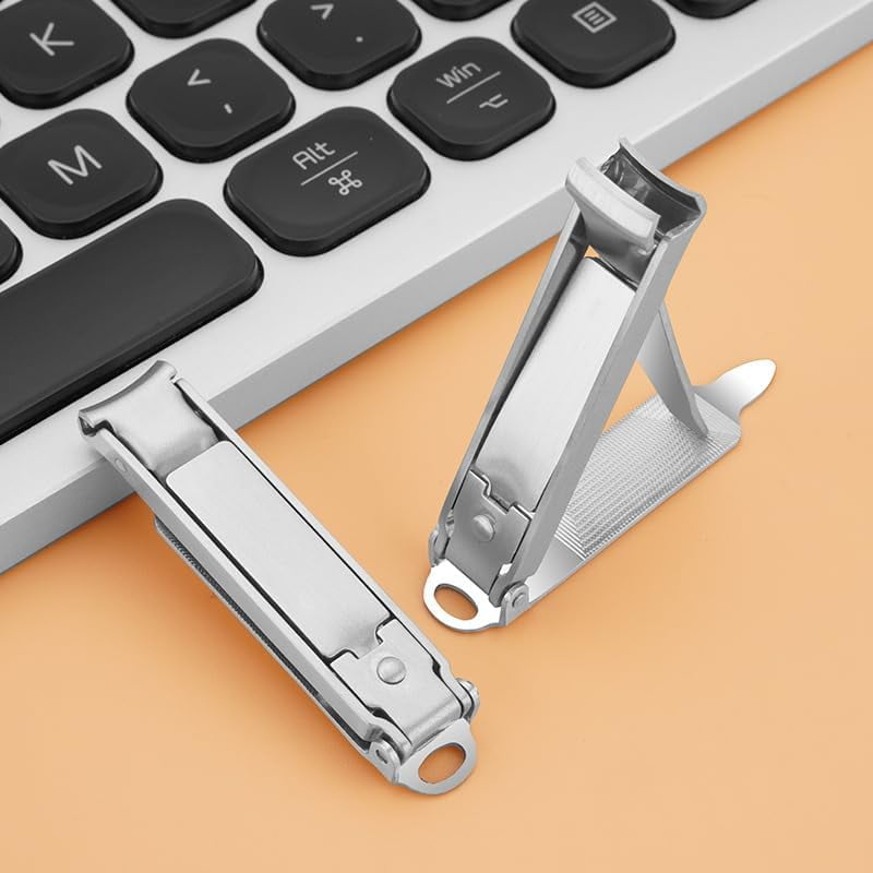 Folding Nail Clippers Portable Nail Clippers with File, Ultra Sharp ...