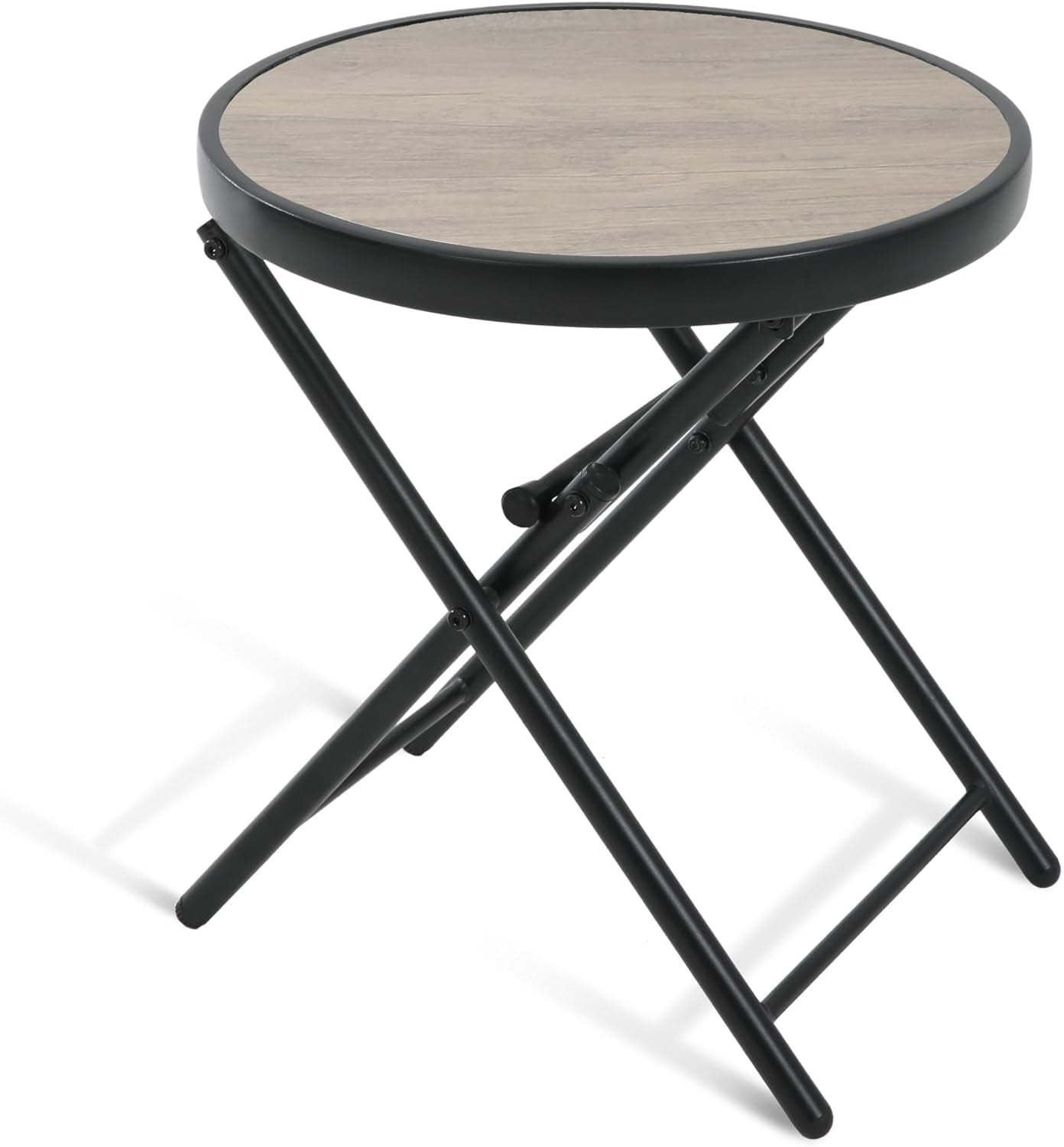 Folding Outdoor Side Table - Patio End Bistro Portable Tables Small 17. ...
