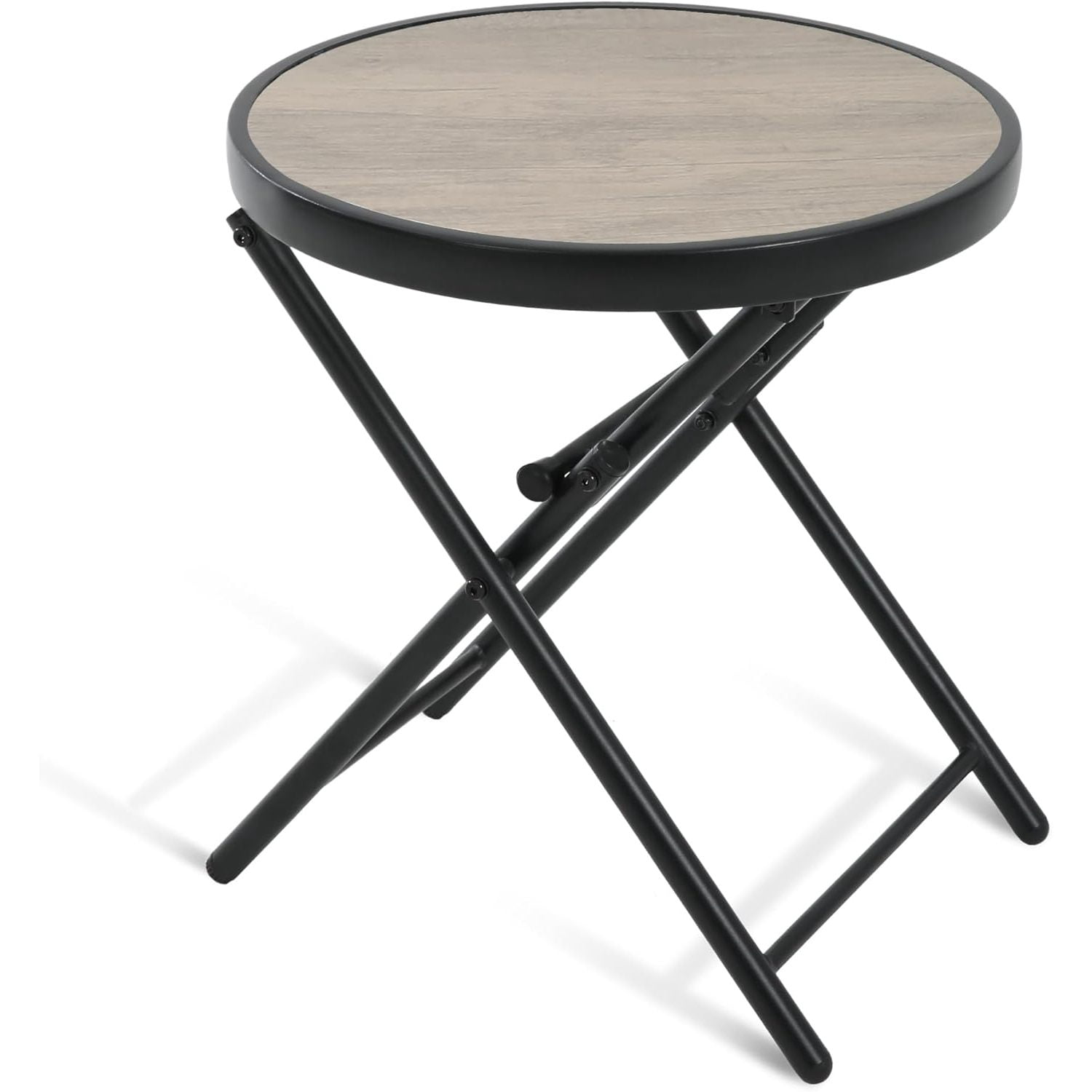 Folding Outdoor Side Table - Patio End Bistro Portable Tables Small 17. ...