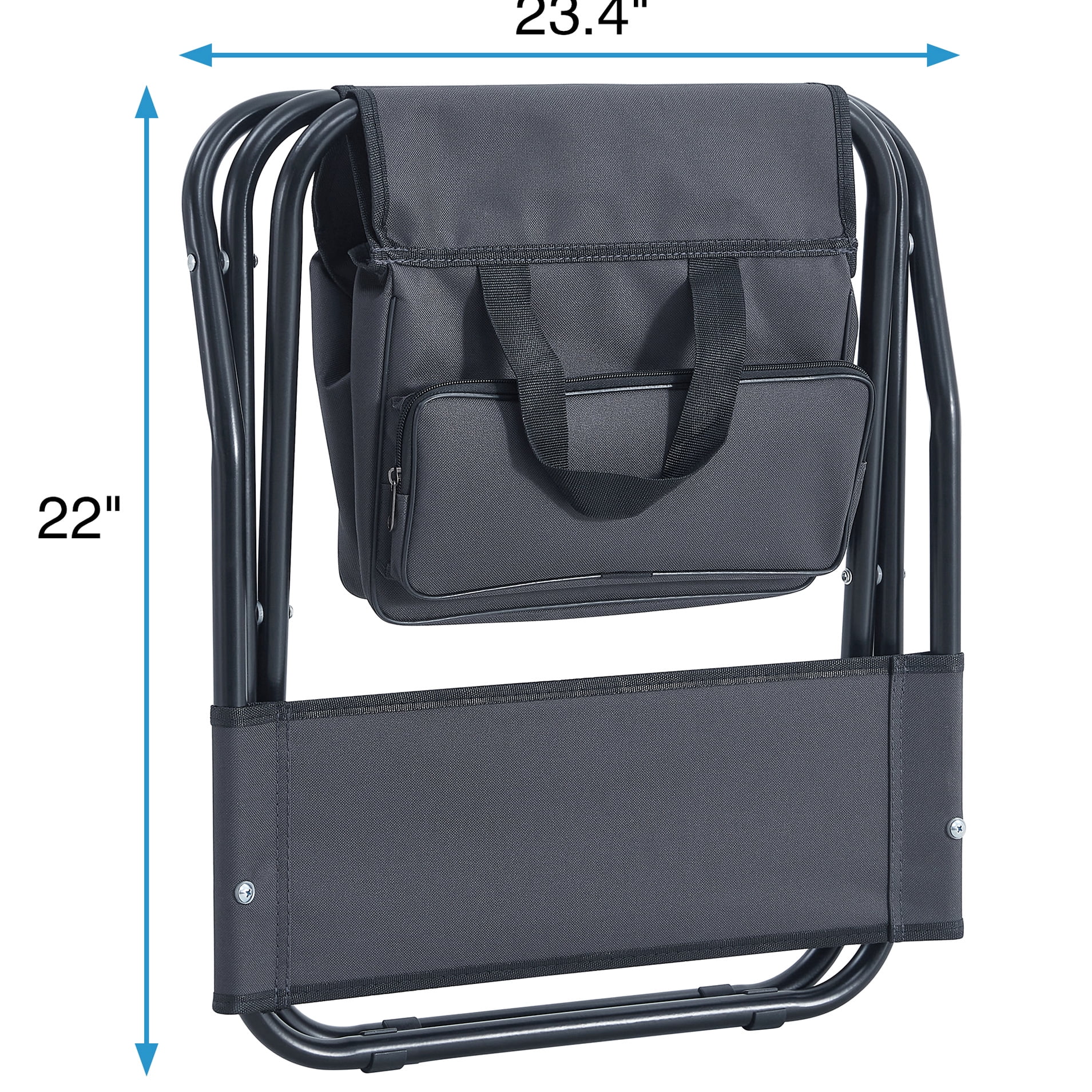 Folding Outdoor Table And Chairs (3) - Aluminum Table, Stable Steel ...