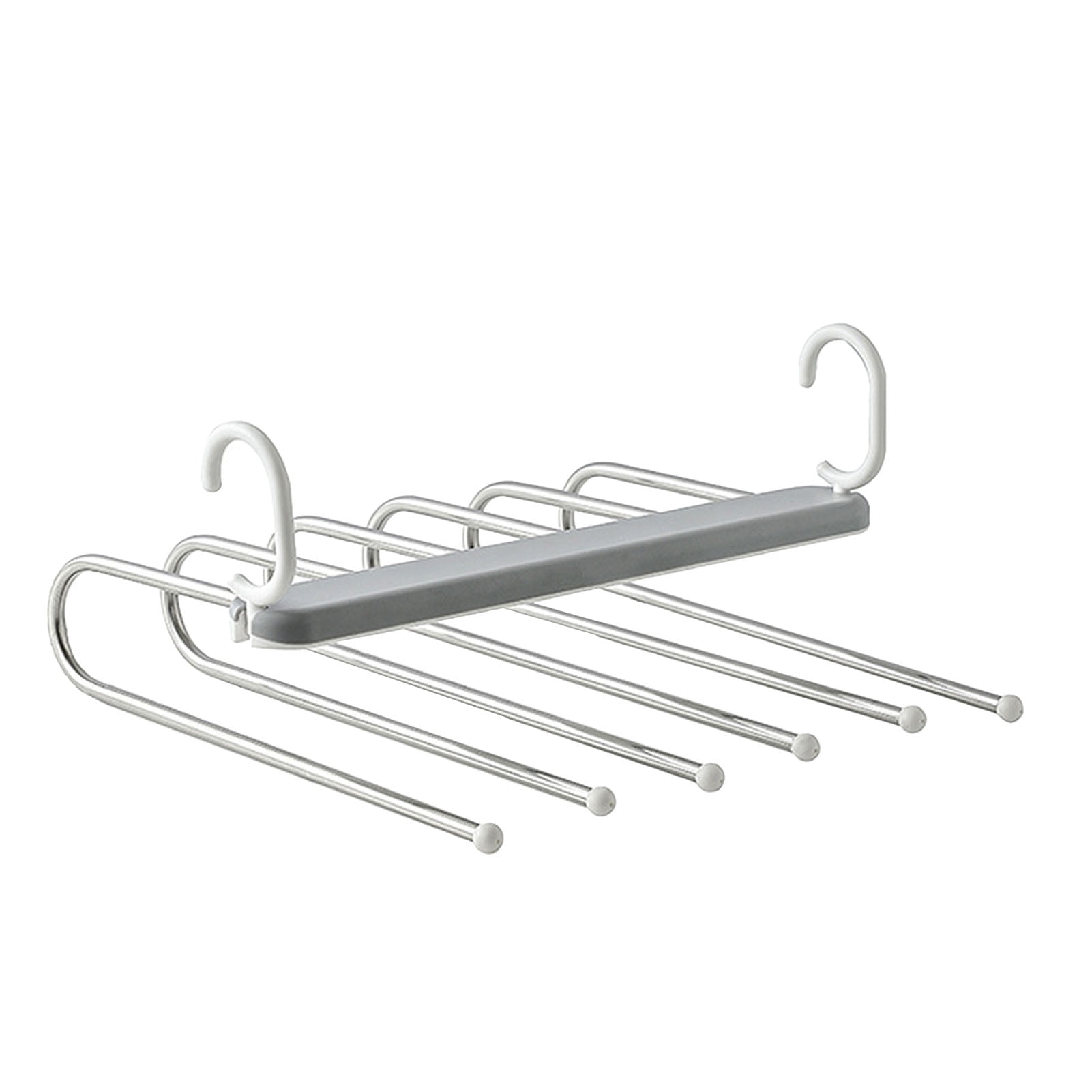 Folding Pants Rack 6 Layered Multifunctional Collapsible Stainless ...
